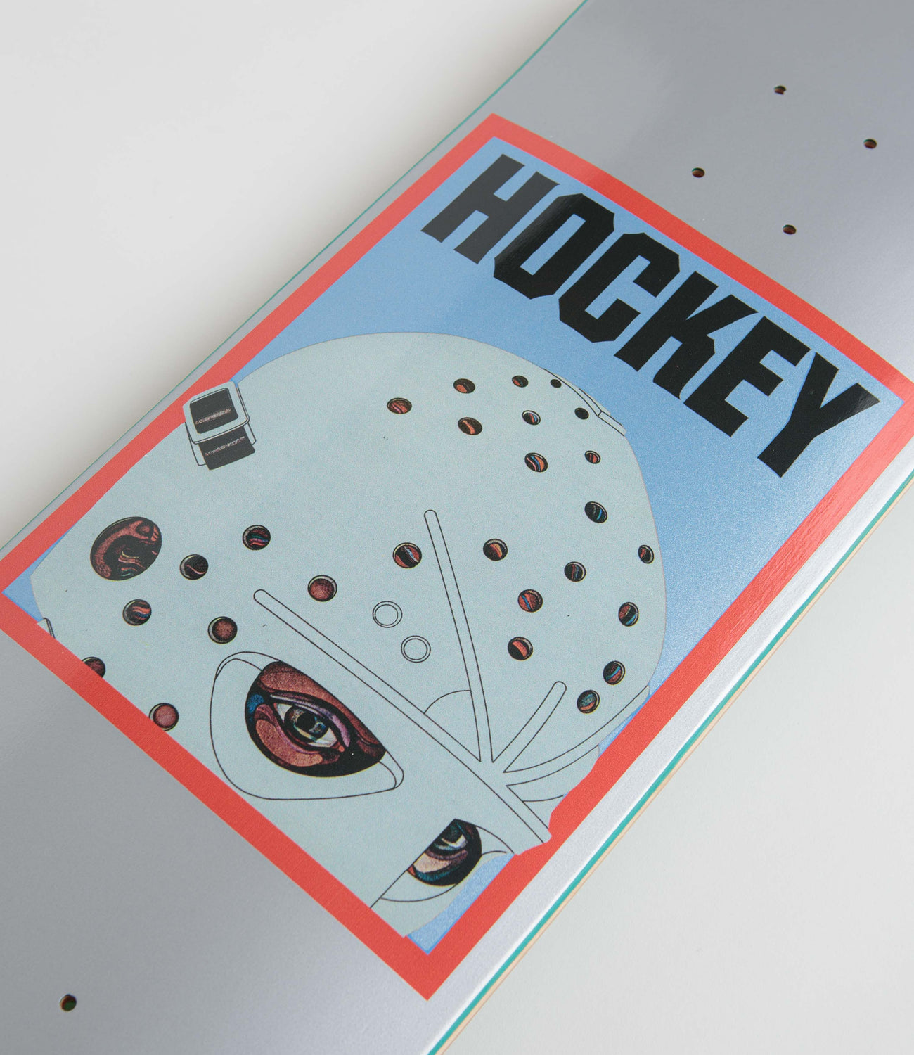 Hockey Half Mask Deck - Silver - 8.75" | Flatspot