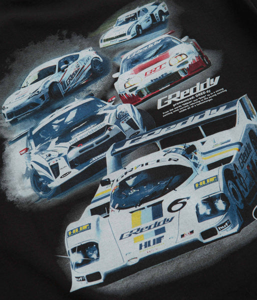 HUF x Greddy T-Shirt - Black | Flatspot