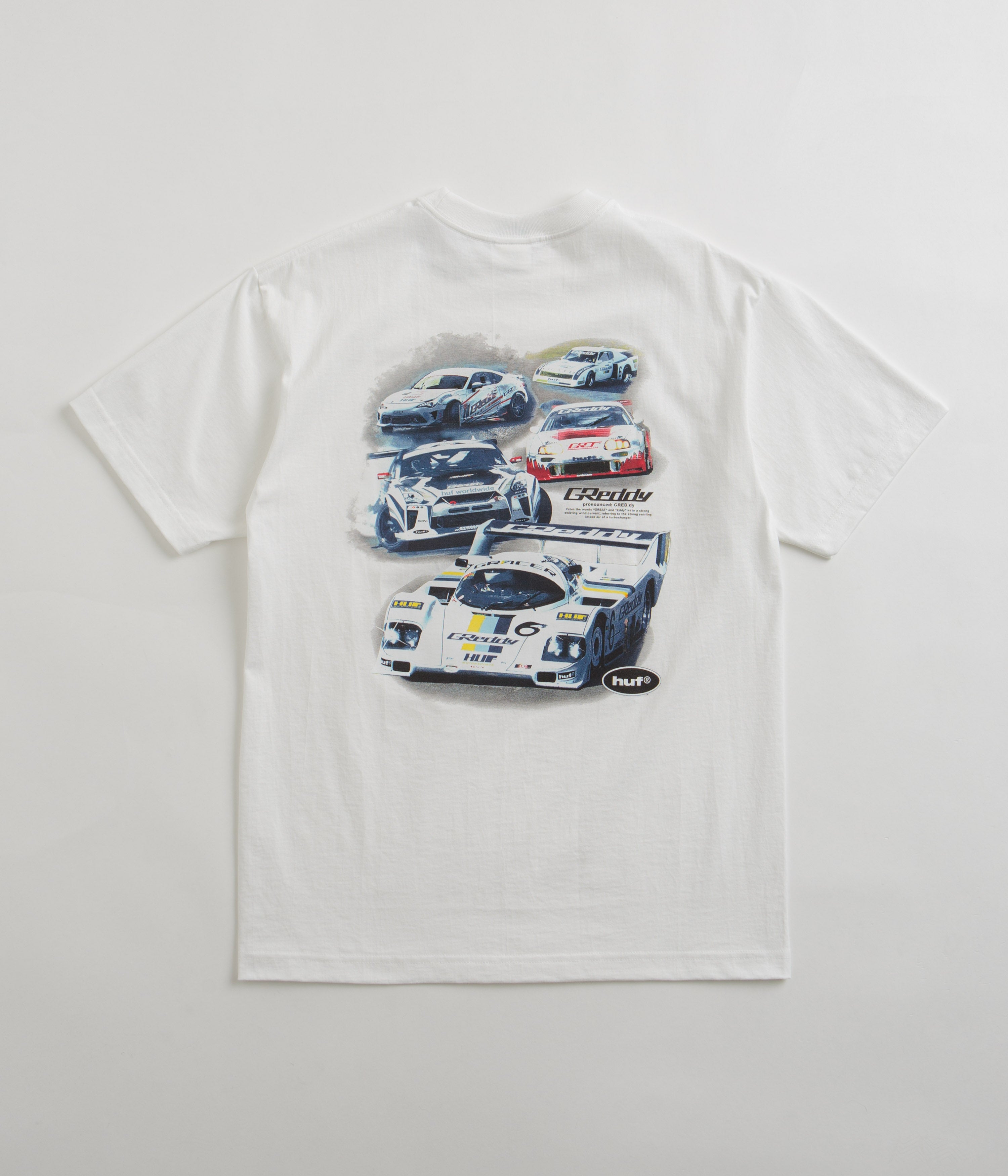 HUF x Greddy T-Shirt - White | Flatspot