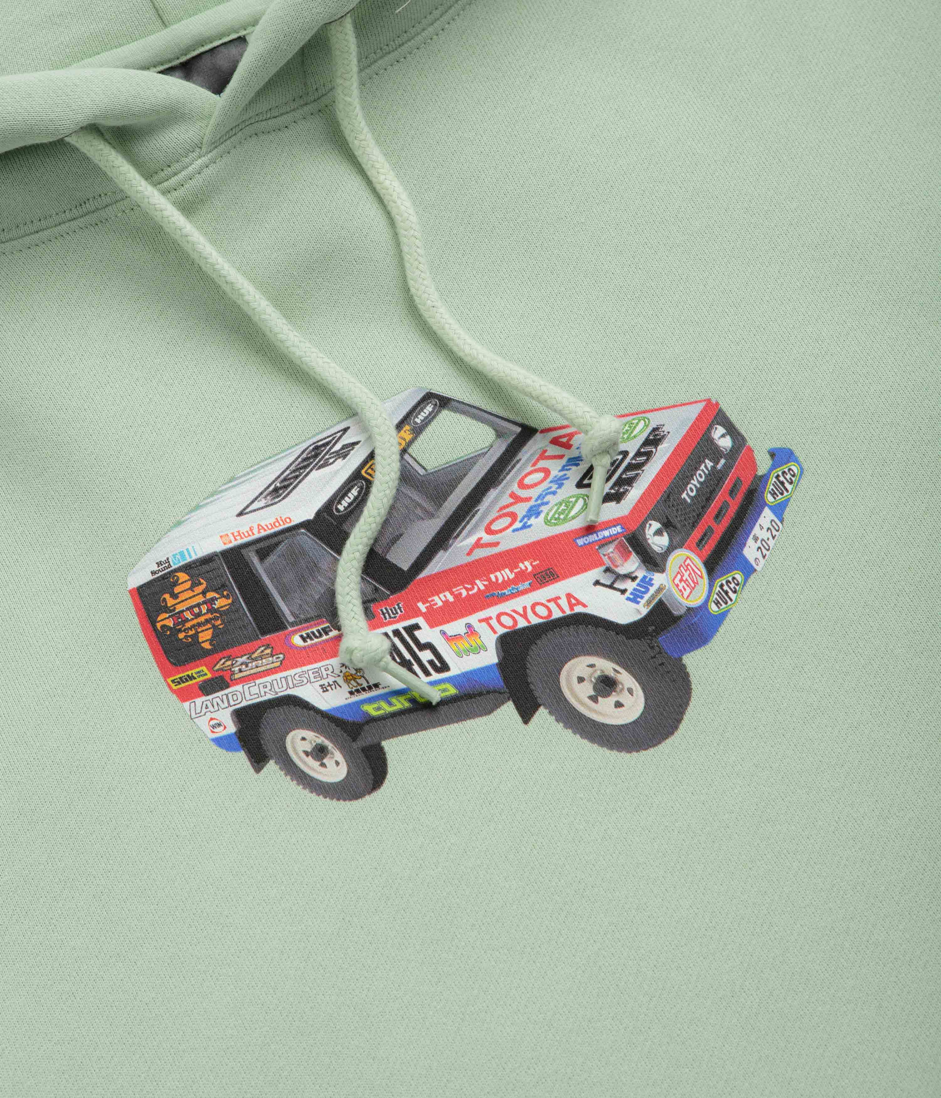 HUF x Toyota Sahara Rally Hoodie - Spring Green | flatspot