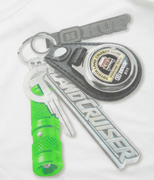 HUF x Toyota Shine Keychain T-Shirt - White | Flatspot