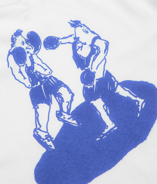 Last Resort AB x Julian Smith Boxers T-Shirt - White / Dirty Blue ...