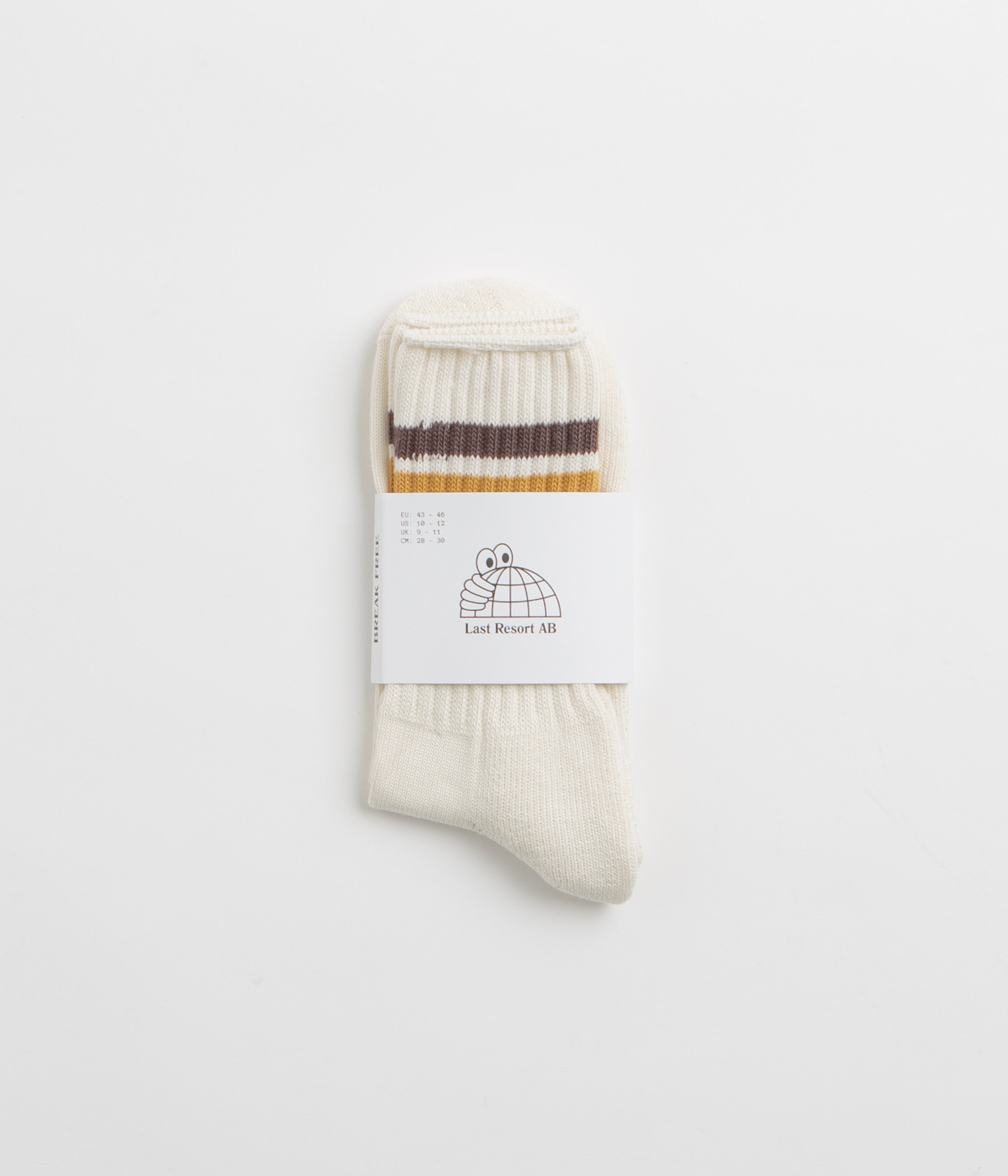 Last Resort AB x Julian Smith Retro Socks - Yellow | Flatspot