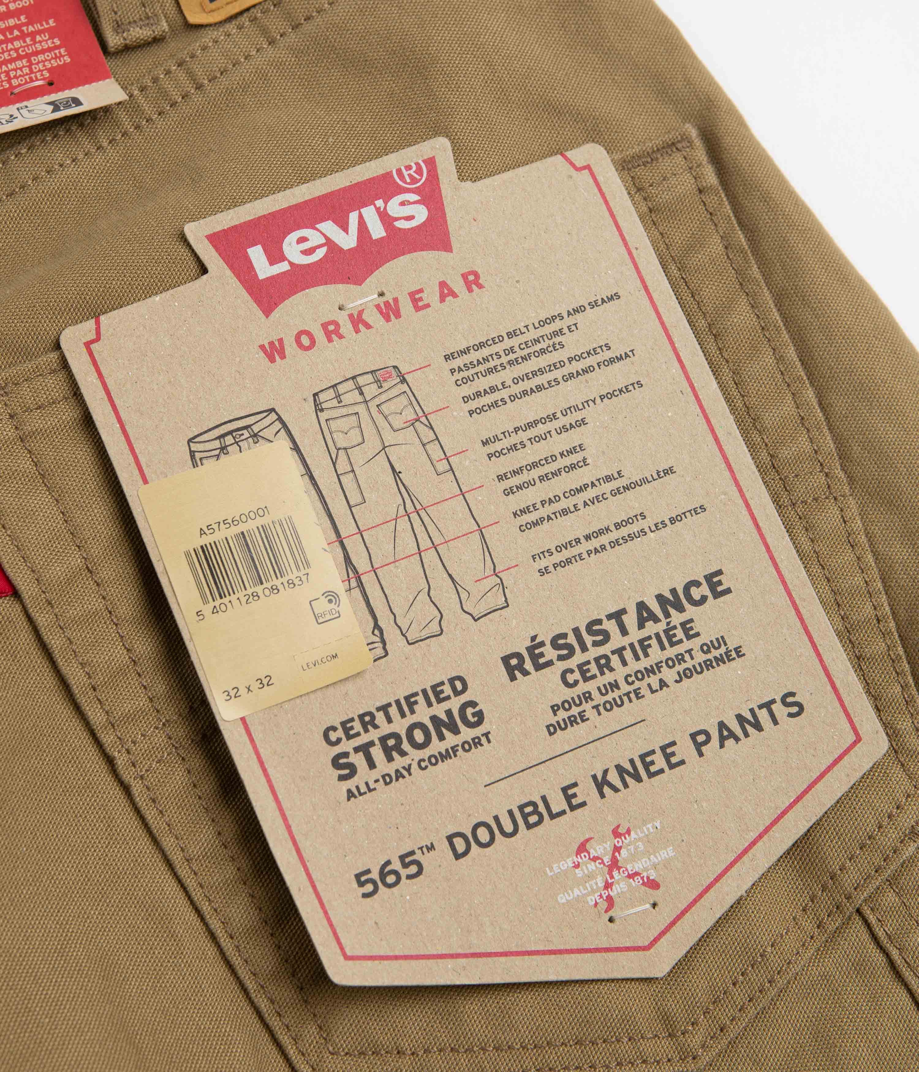 Levi's® Workwear Double Knee Pants - Ermine | Flatspot