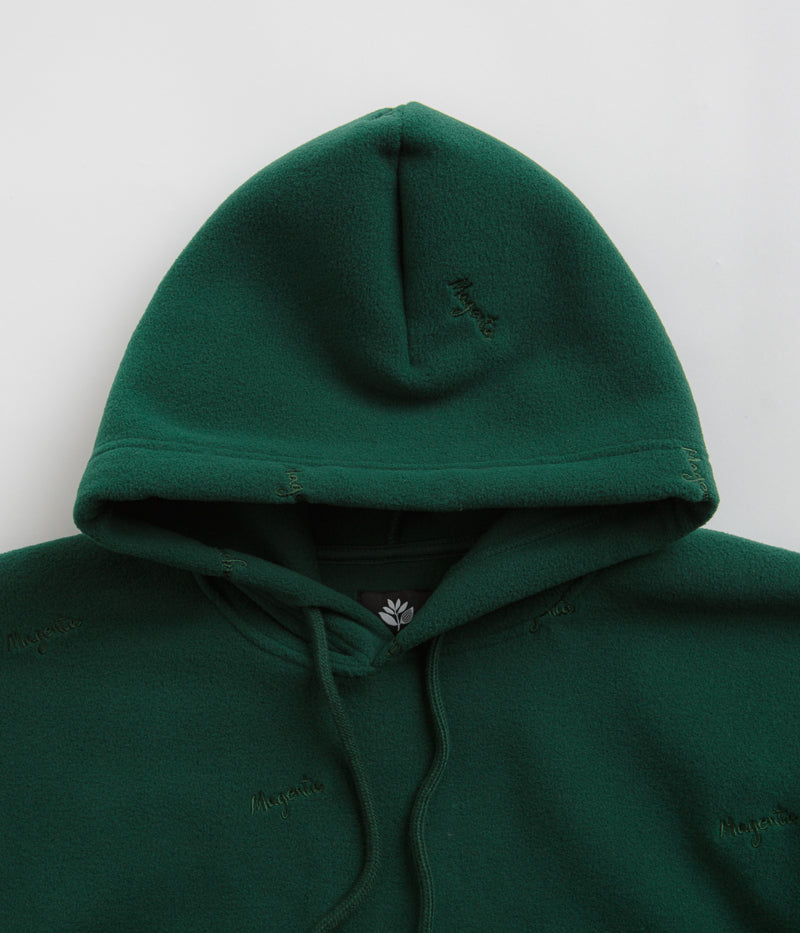 Magenta Loop Fleece Hoodie - Green | Flatspot