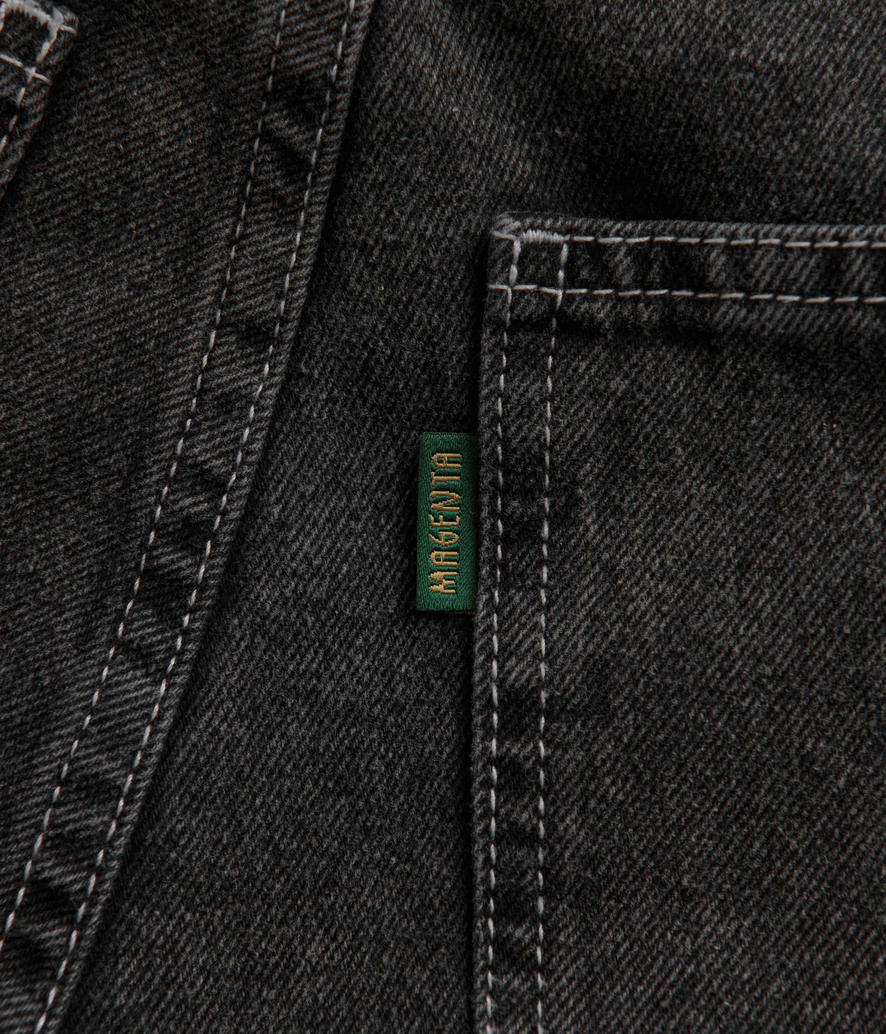 Magenta OG Stitch Jeans - Distressed Black Denim | Flatspot