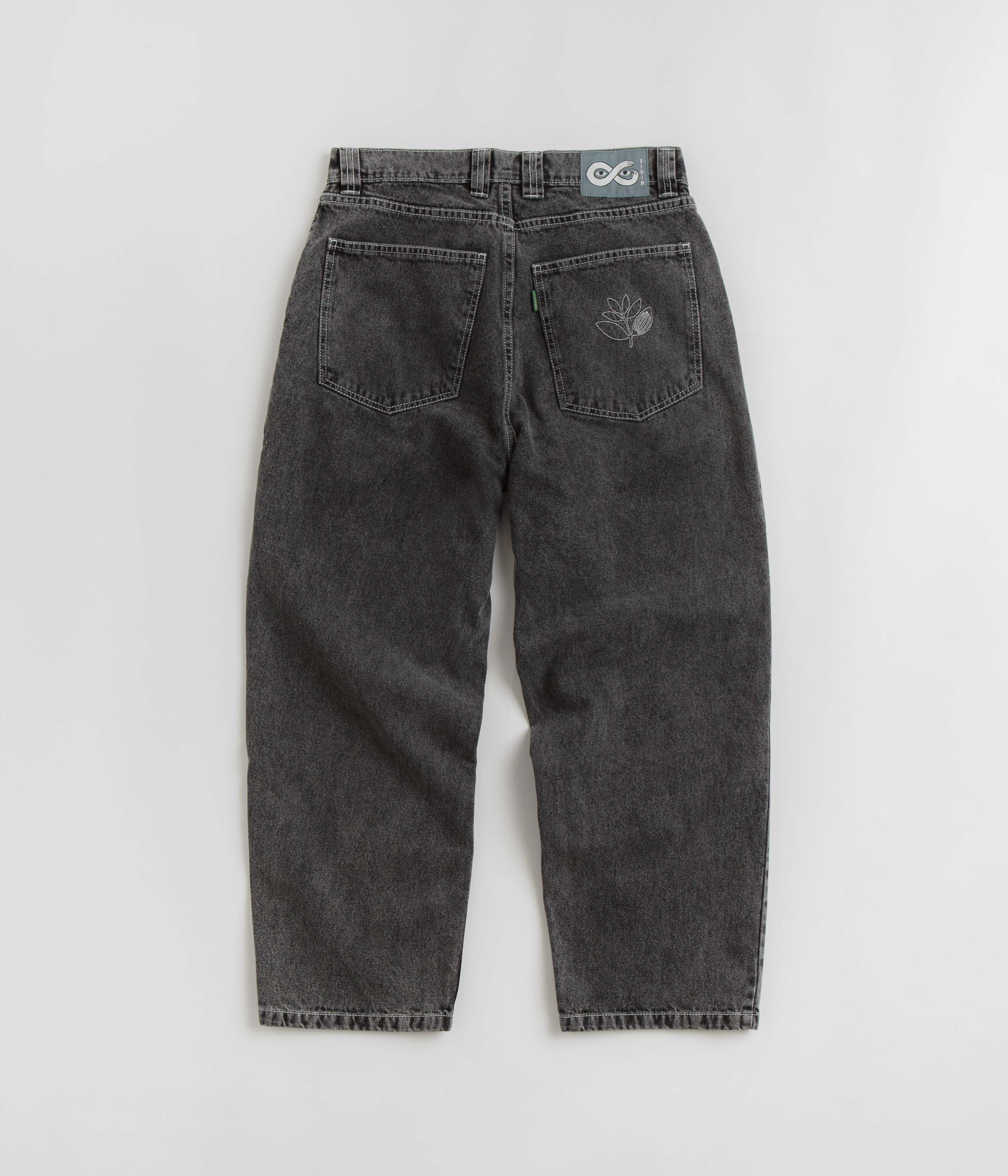 Magenta OG Stitch Jeans - Distressed Black Denim | Flatspot