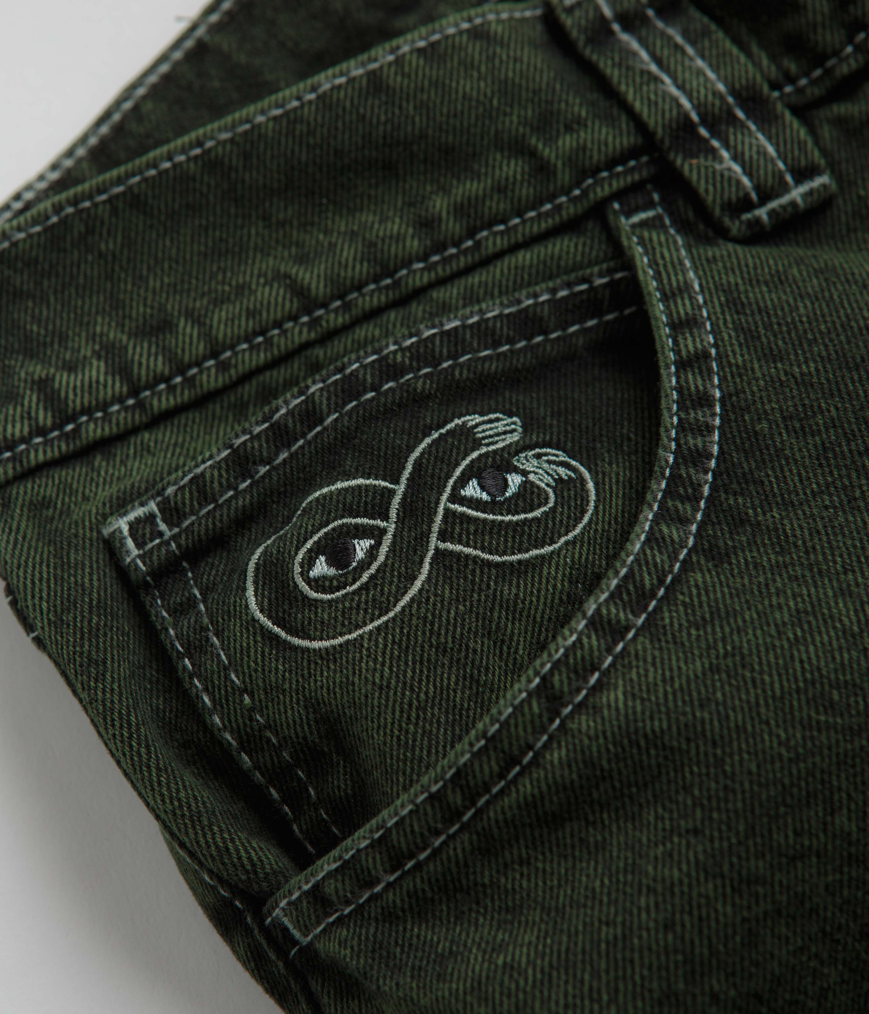 Magenta OG Stitch Jeans - Green Denim | Flatspot