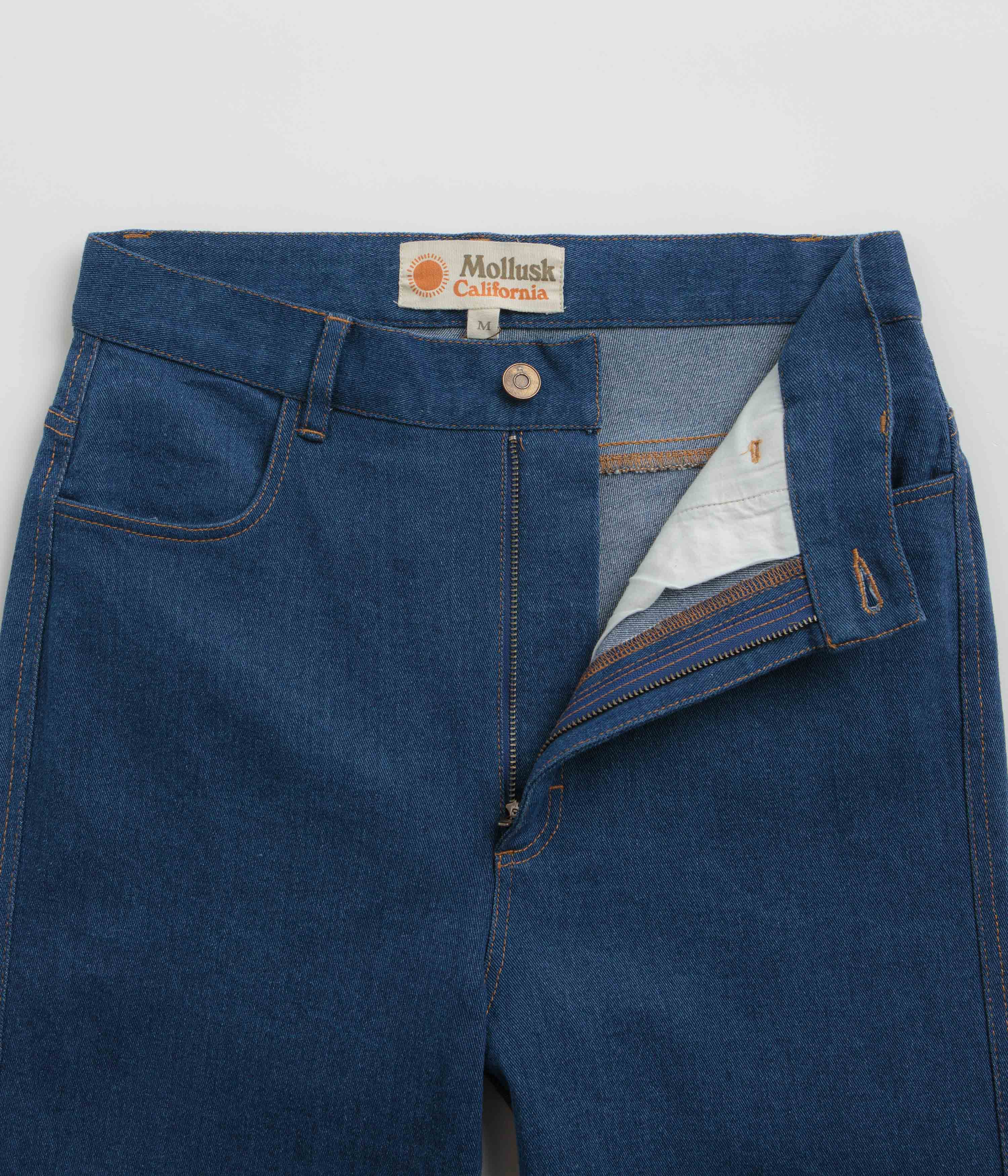 Mollusk Womens Bella Jeans - Dark Indigo | Flatspot