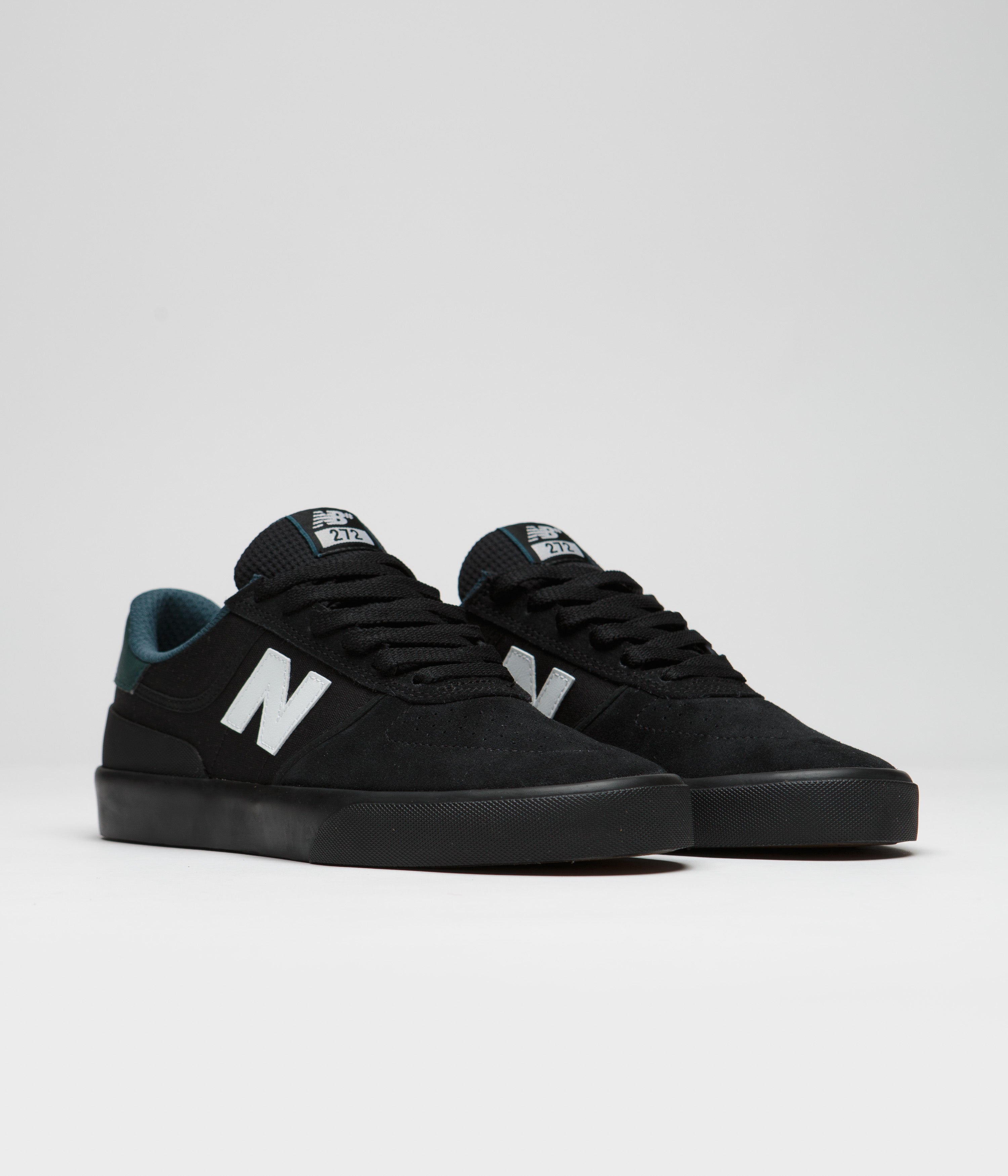 New Balance Numeric 272 Shoes - Black / Black / White | flatspot