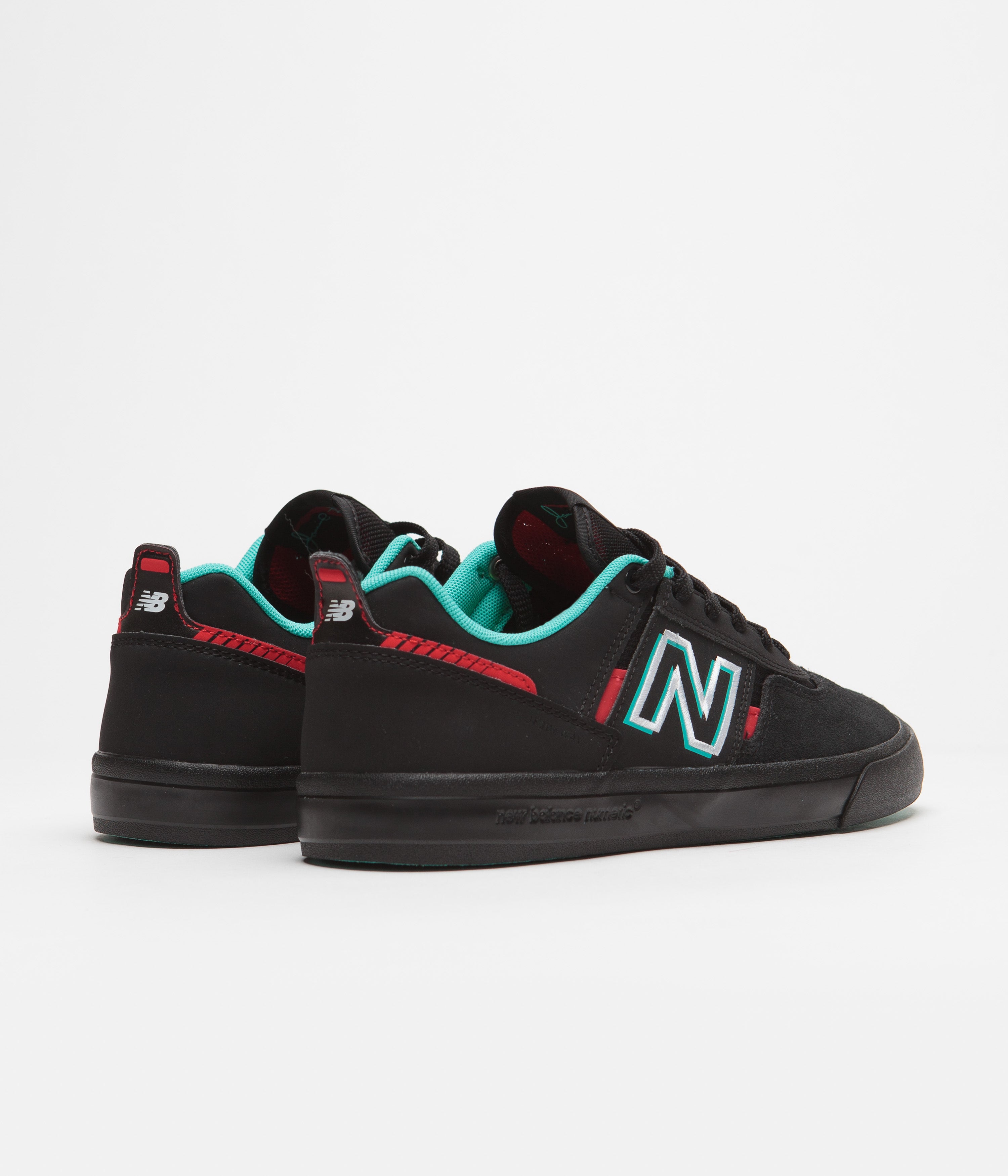 New Balance Numeric 306 Jamie Foy Shoes - Black / Red / Black | Flatspot