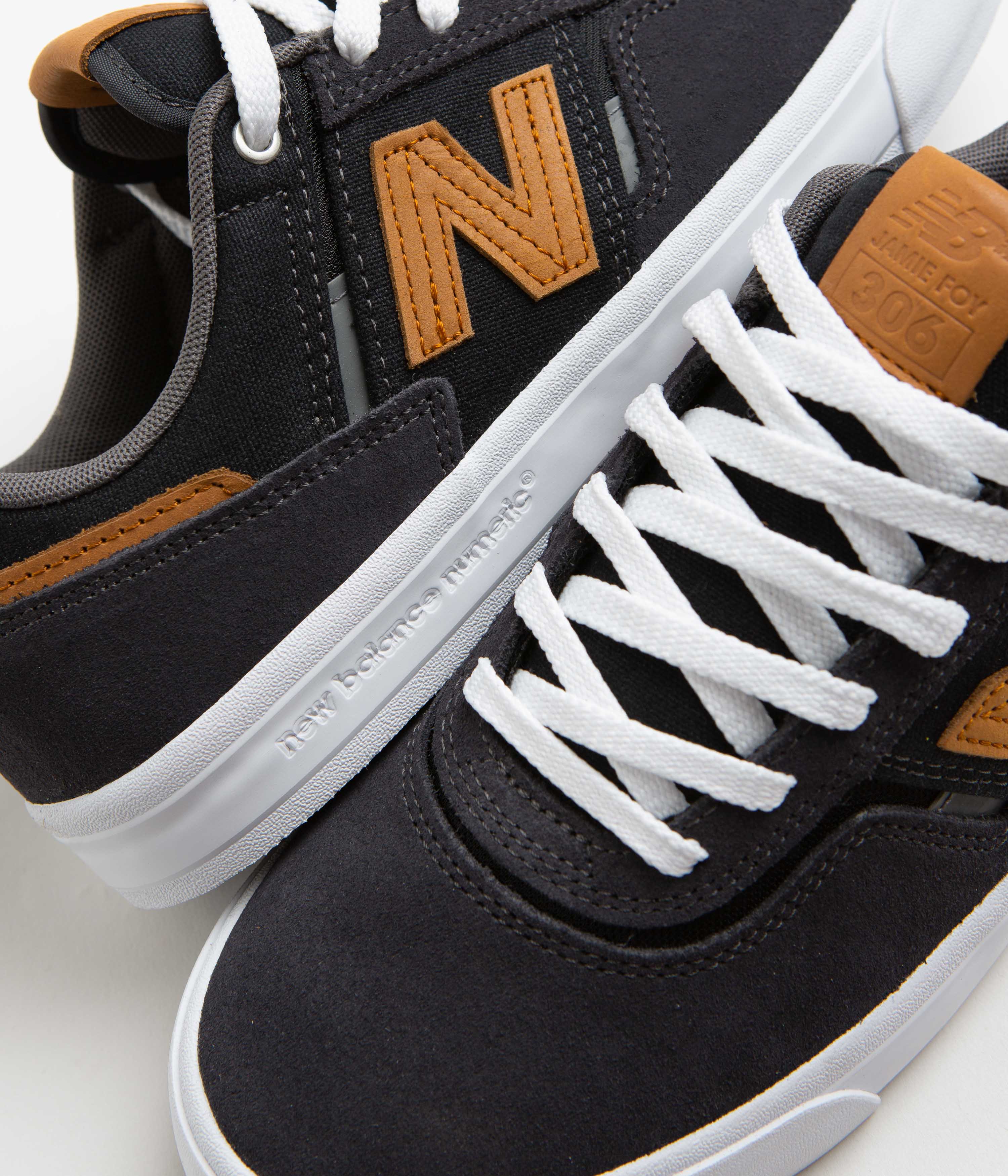 New Balance Numeric 306 Jamie Foy Shoes - Phantom / Brown | Flatspot