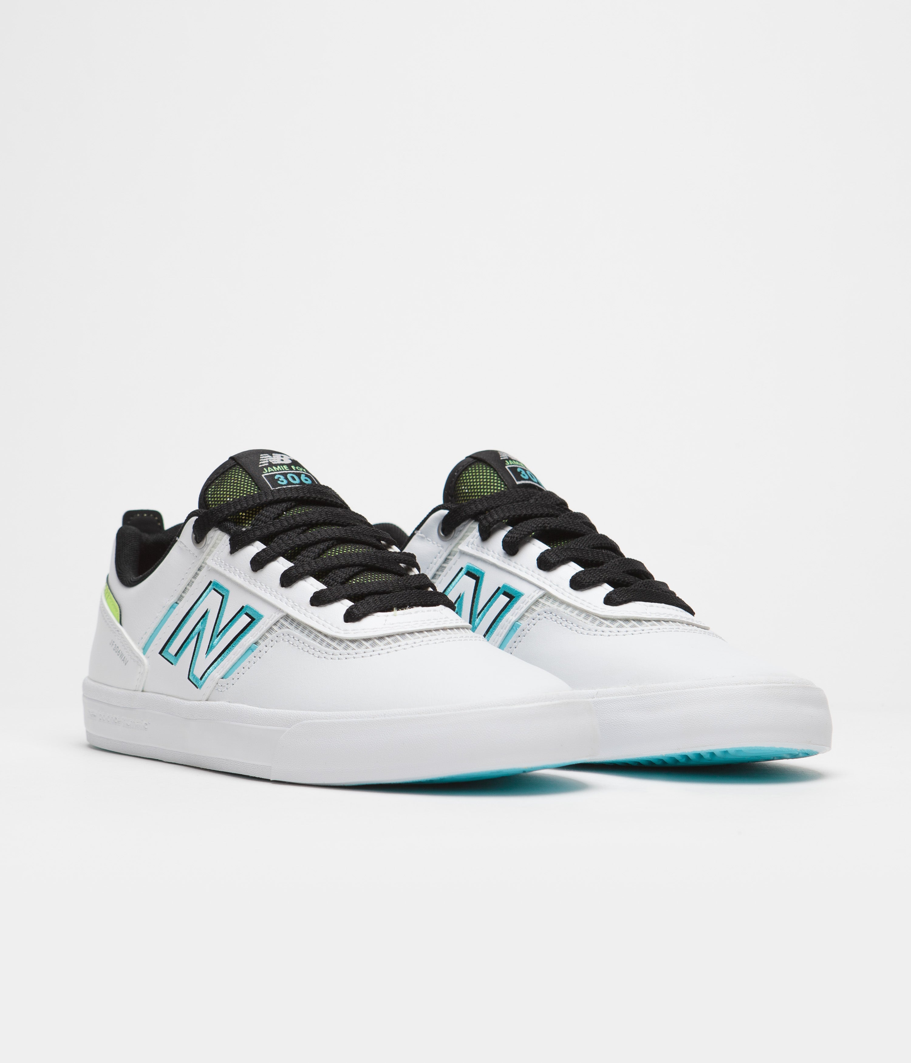 New Balance Numeric 306 Jamie Foy Shoes - White / Blue | Flatspot