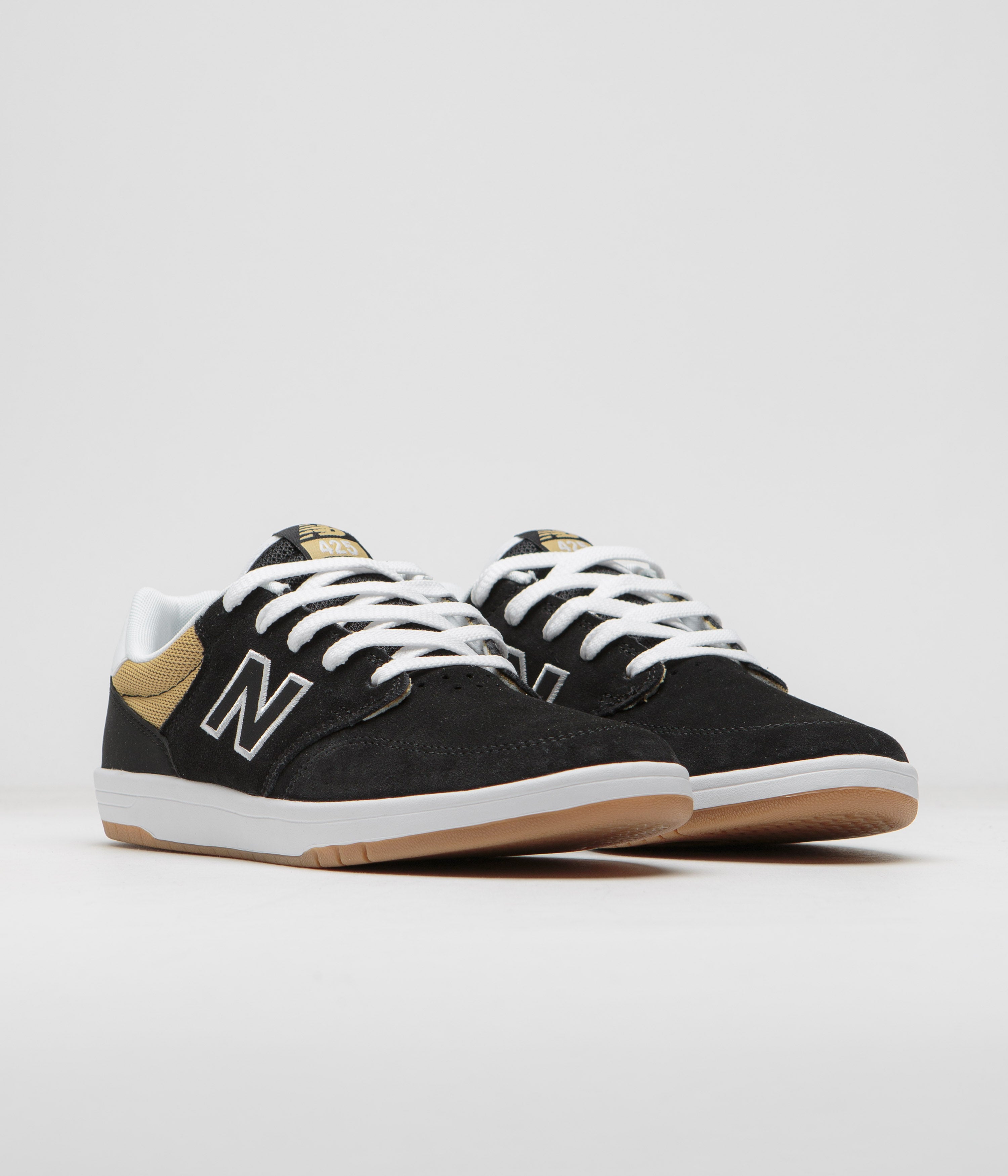 New Balance Numeric 425 Shoes - Black / Tan | Flatspot