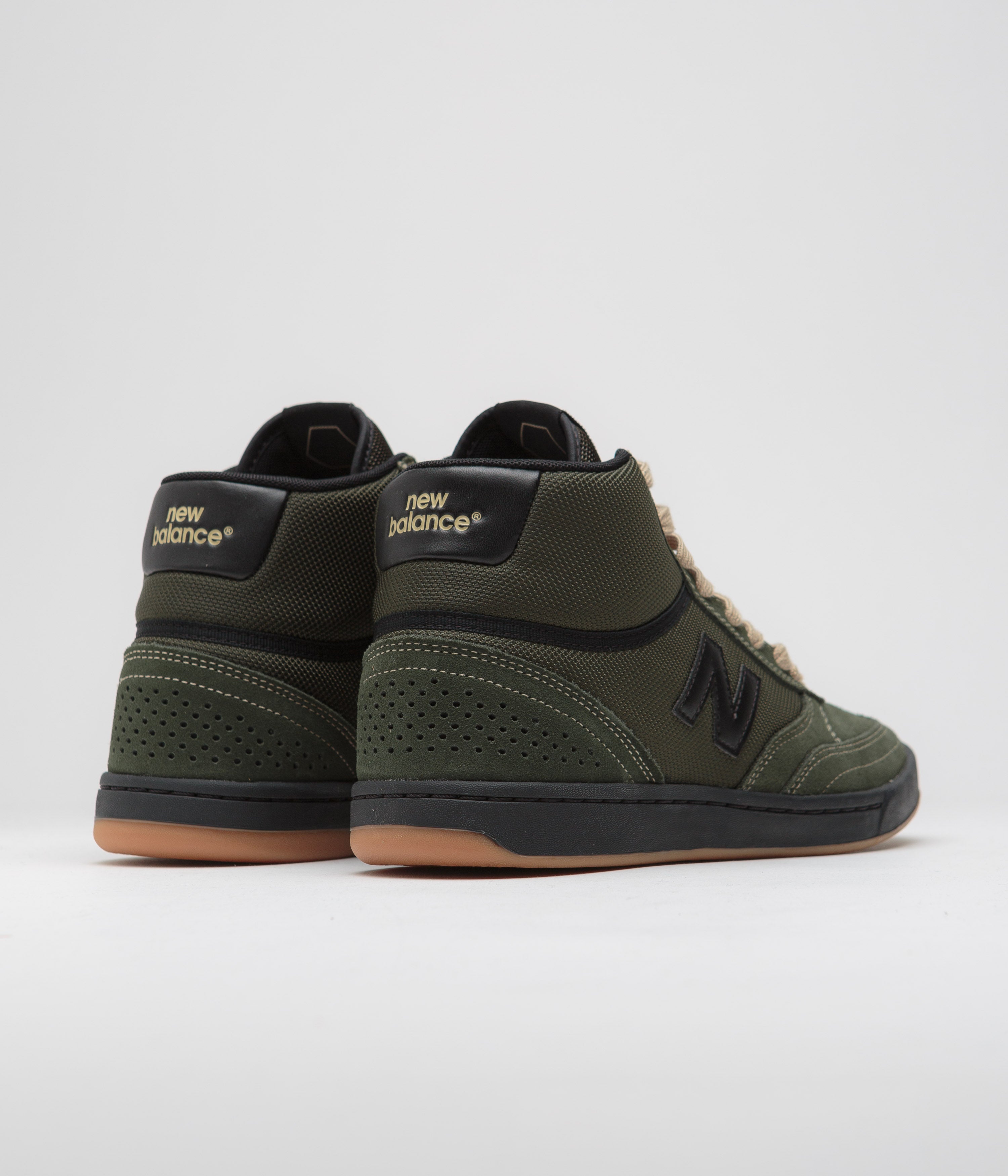 New Balance Numeric 440 Hi Shoes - Olive / Black | flatspot