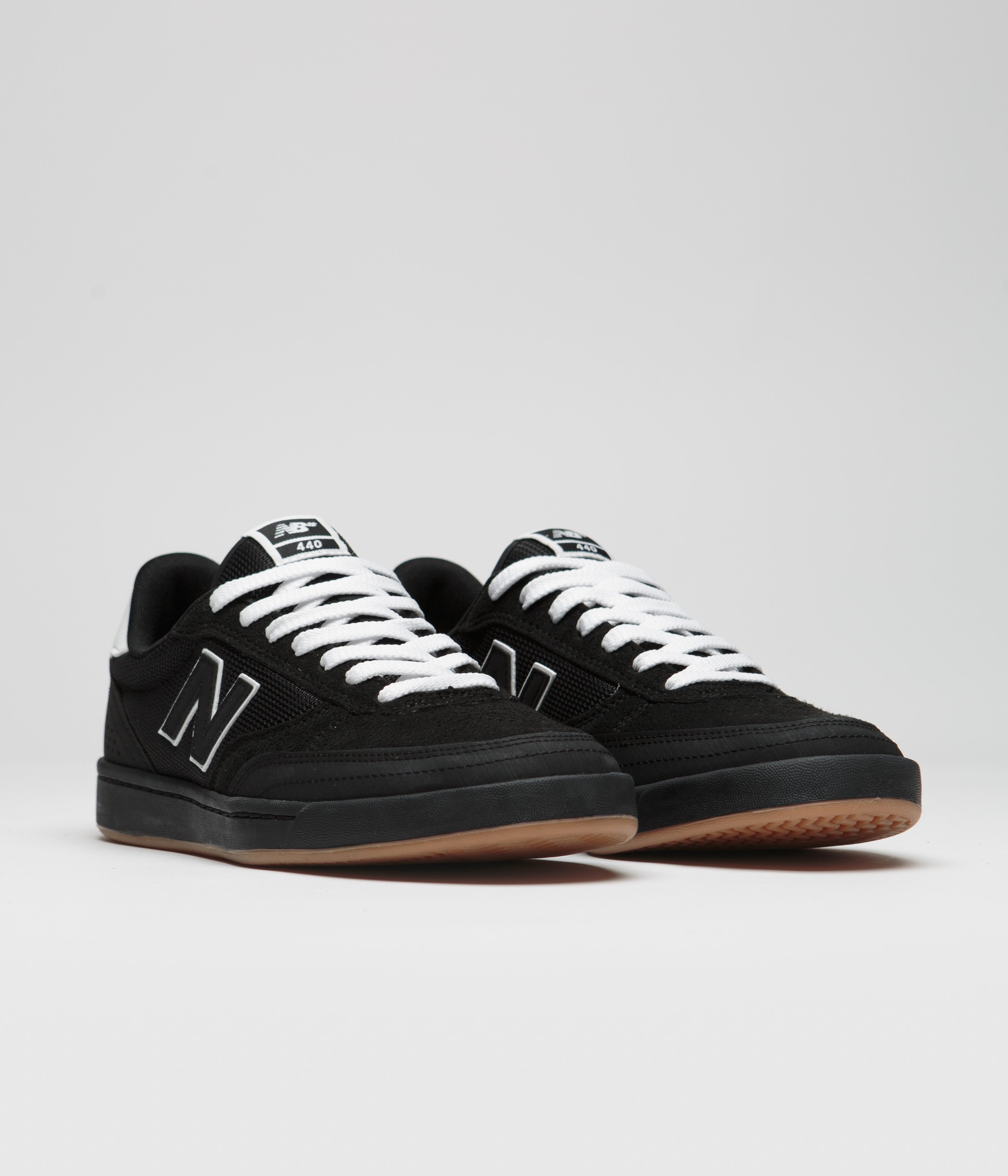 New Balance Numeric 440 Shoes - Black / White / Black | Flatspot
