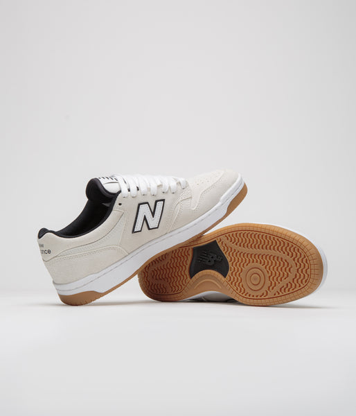 New Balance Numeric 480 Shoes - Cream / White | Flatspot