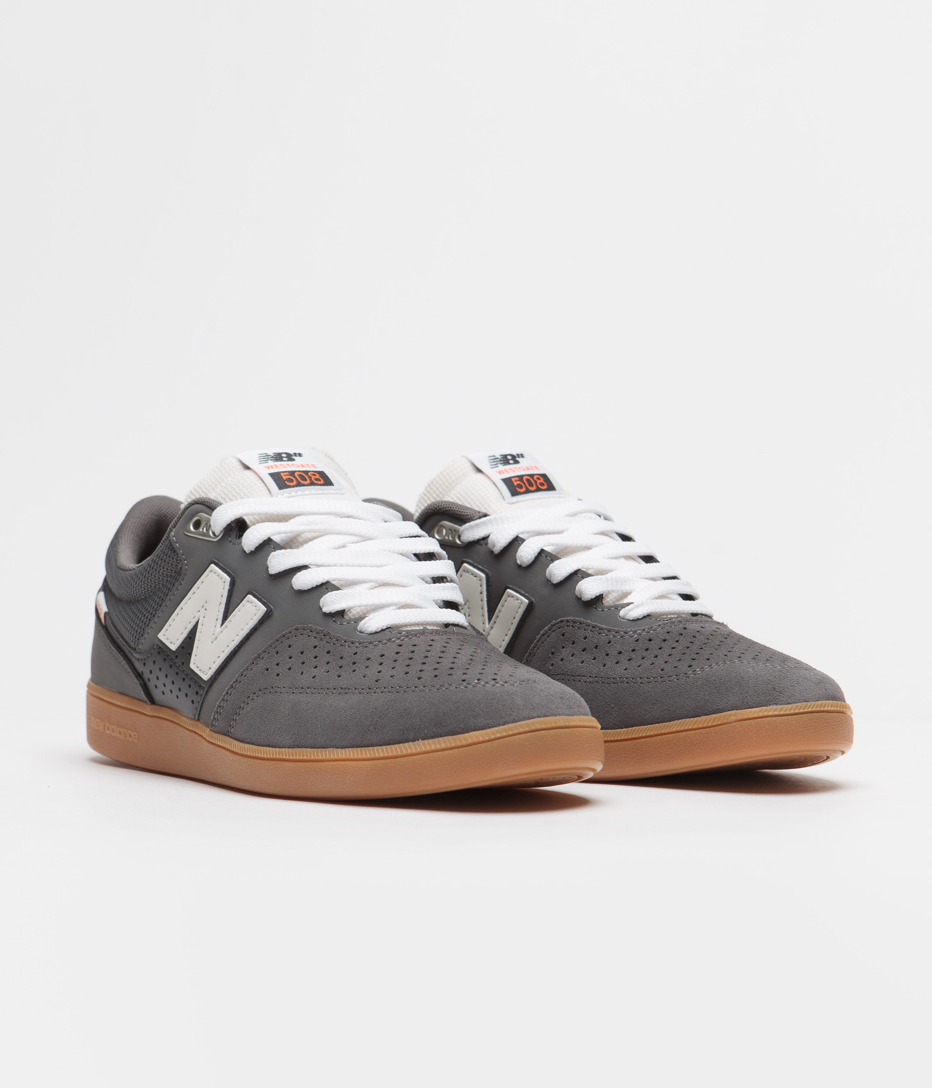 New Balance Numeric 508 Brandon Westgate Shoes - Grey / White | Flatspot