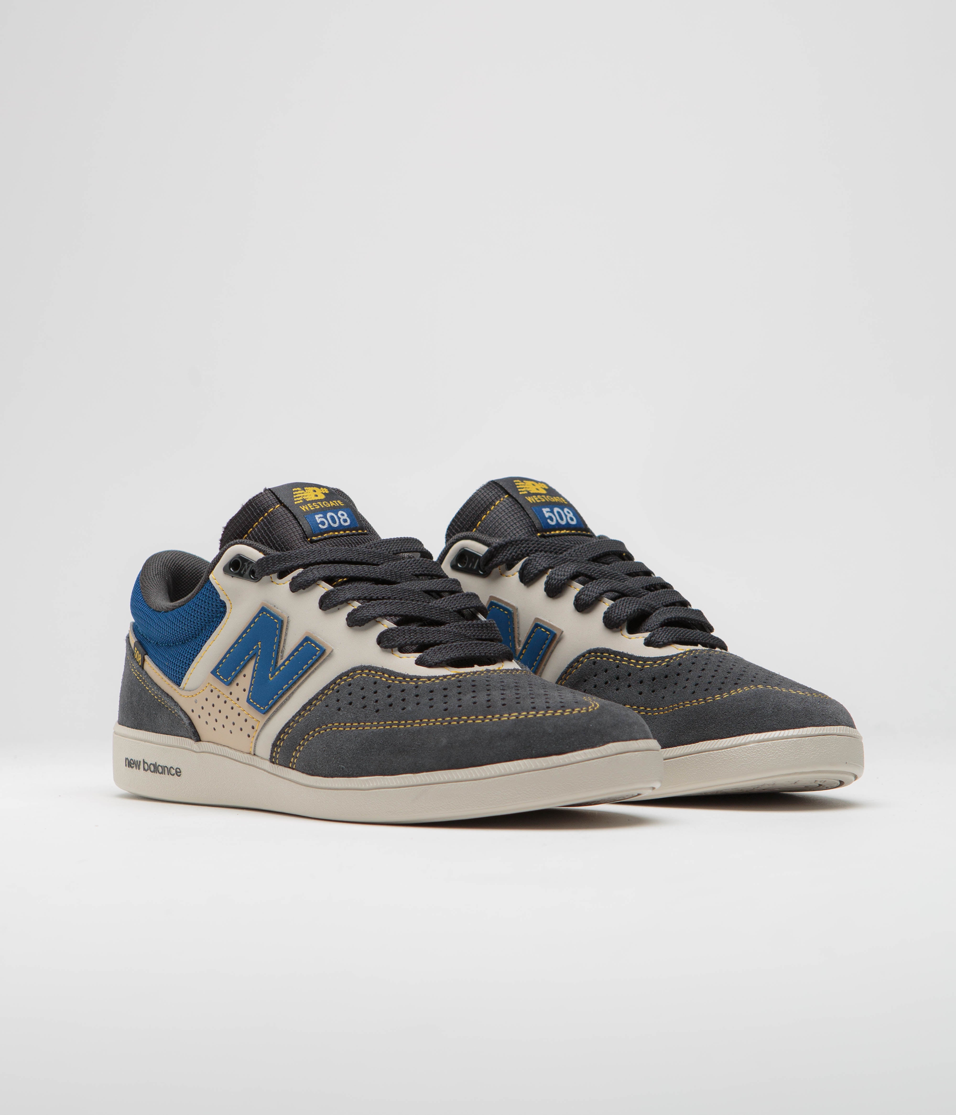 New Balance Numeric 508 Brandon Westgate Shoes - Navy / Tan | Flatspot