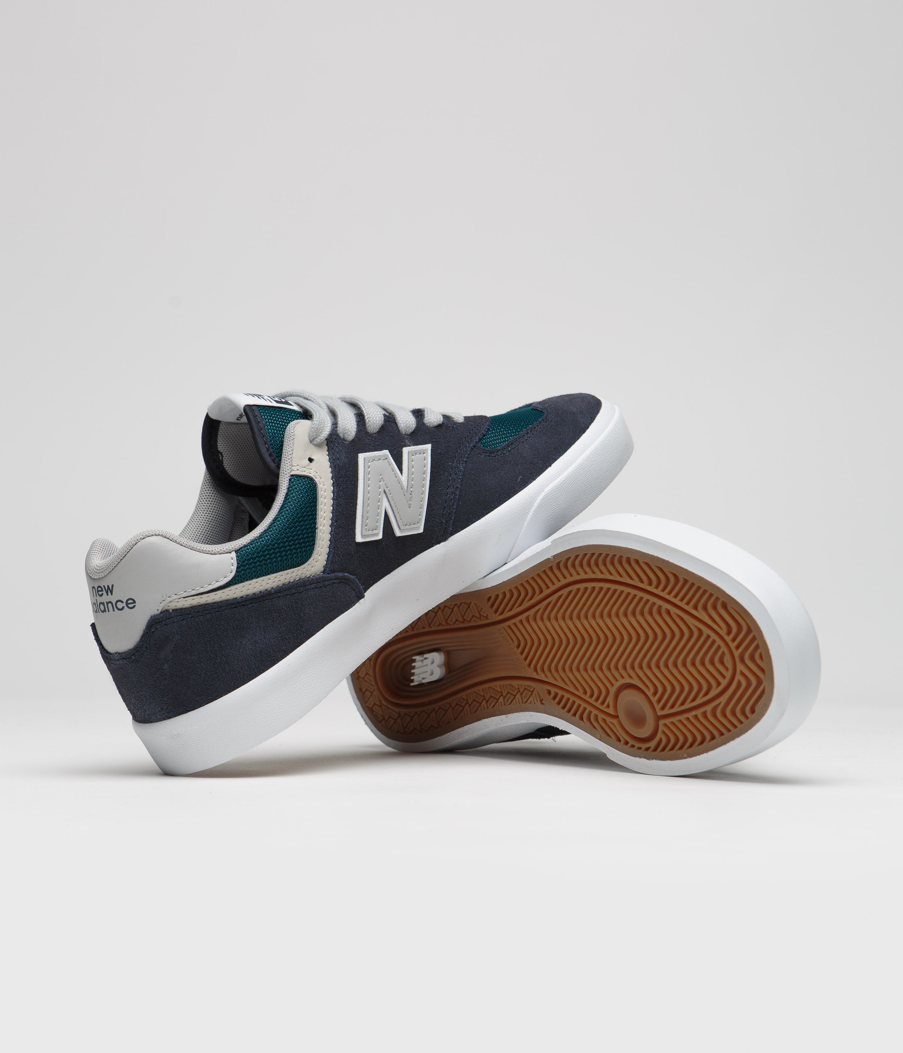 New Balance Numeric 574 Shoes - Navy / Grey | Flatspot