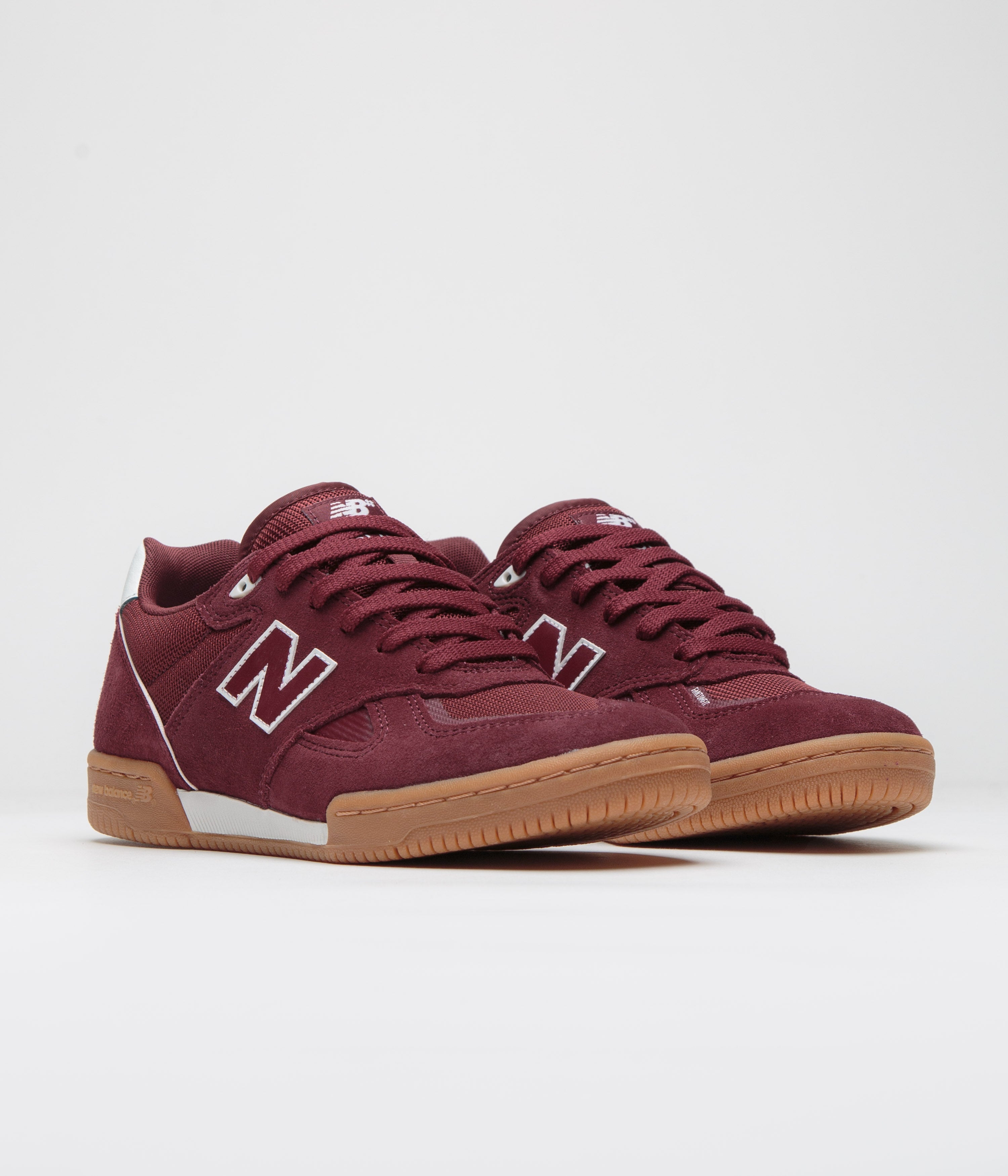 New Balance Numeric 600 Tom Knox Shoes - Burgundy / Gum | Flatspot