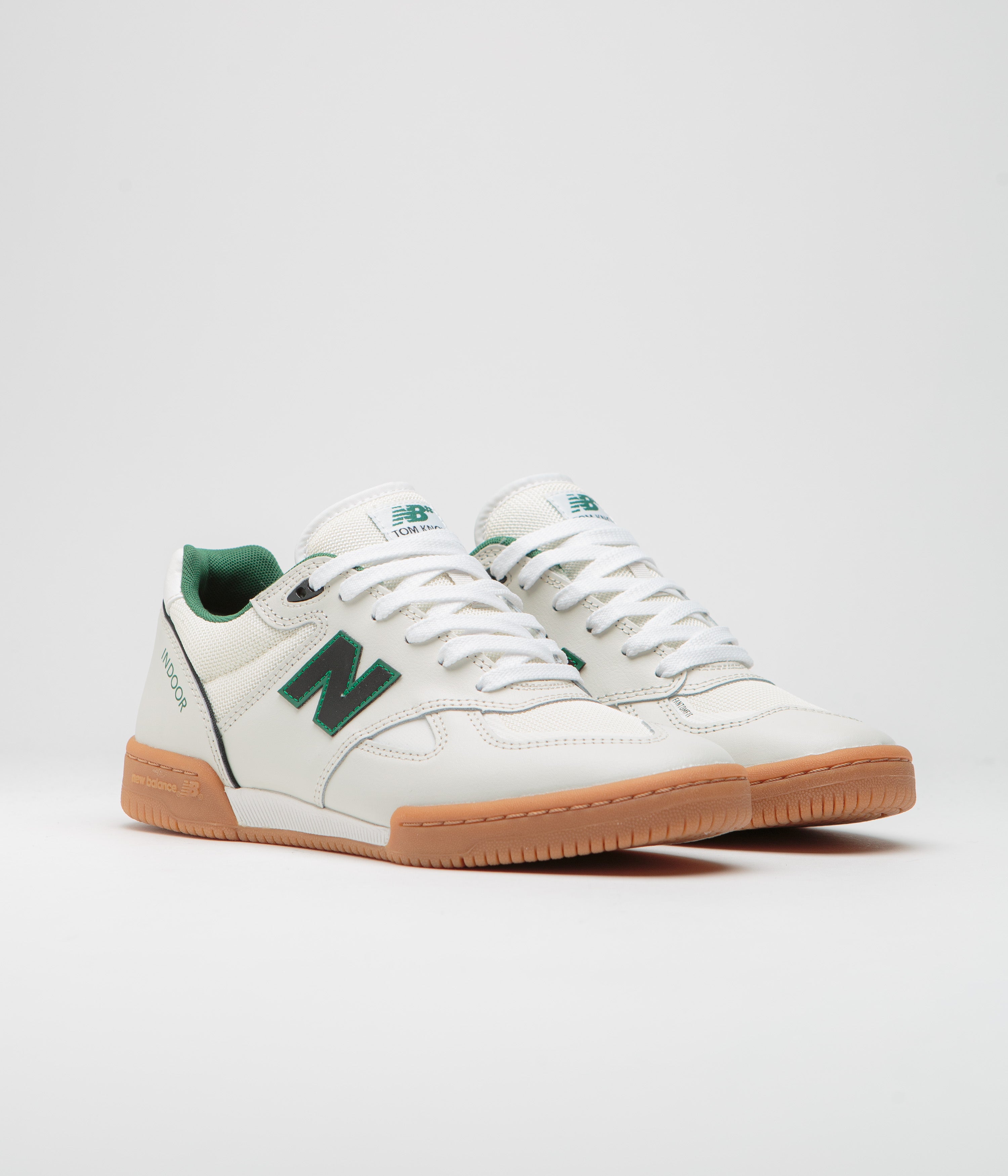 New Balance Numeric 600 Tom Knox Shoes - White / Gum | flatspot