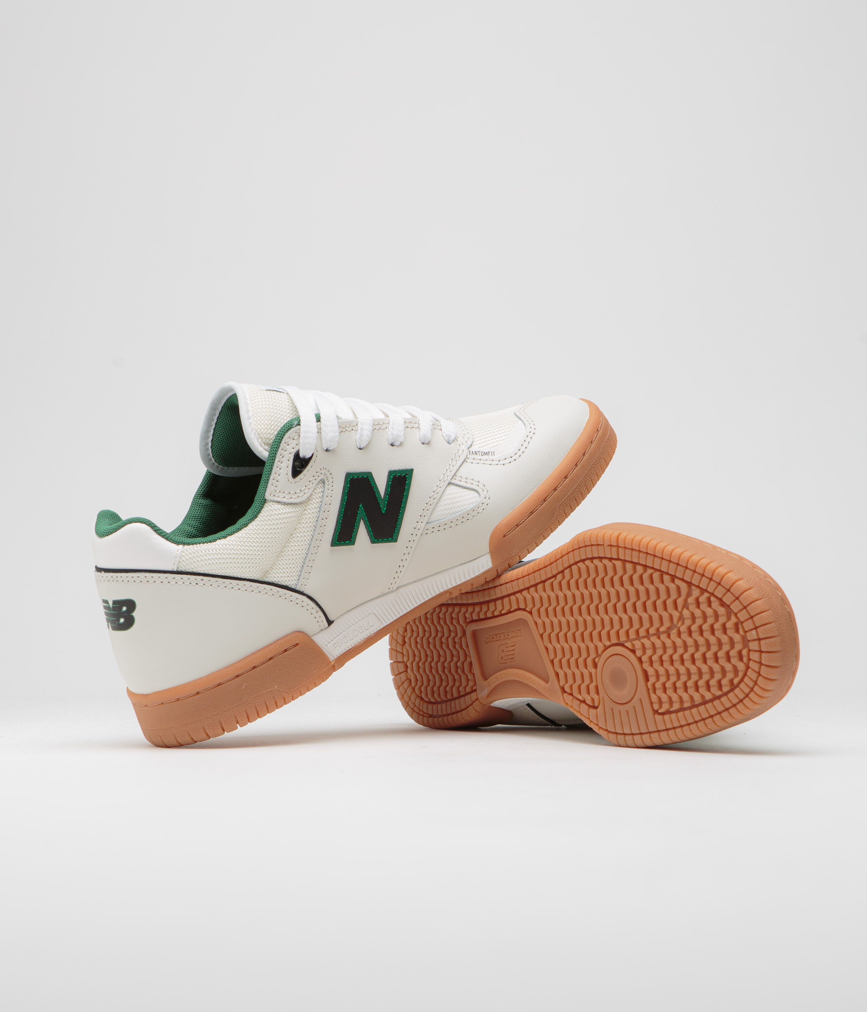 New Balance Numeric 600 Tom Knox Shoes - White / Gum | Flatspot