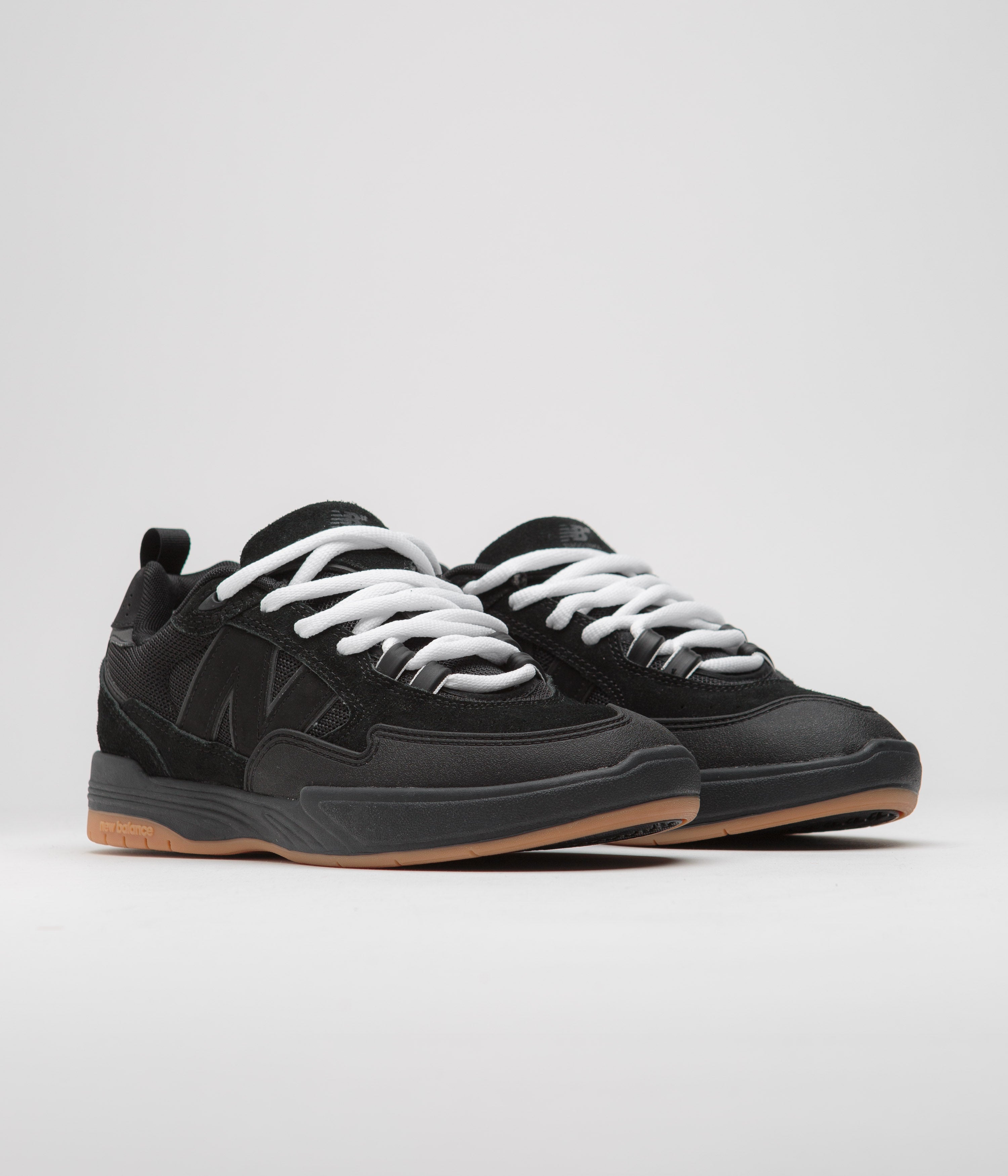New Balance Numeric 808 Tiago Lemos Shoes - Black / Gum | Flatspot