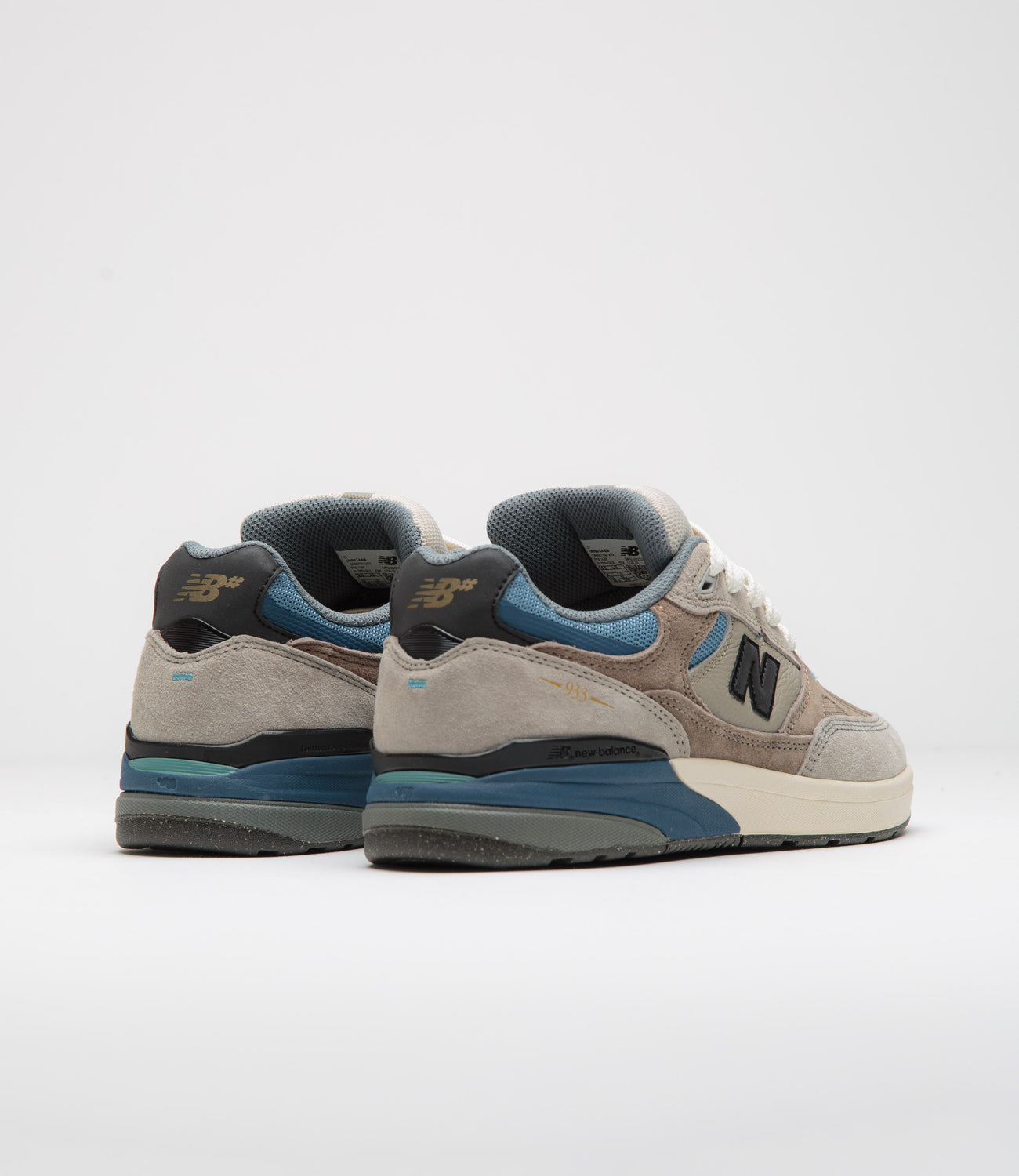 New Balance Numeric 933 Andrew Reynolds Shoes - Mushroom / Light Blue ...
