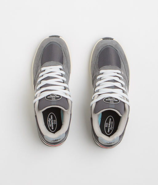 New Balance Numeric 933 Andrew Reynolds Shoes - Grey / White | flatspot