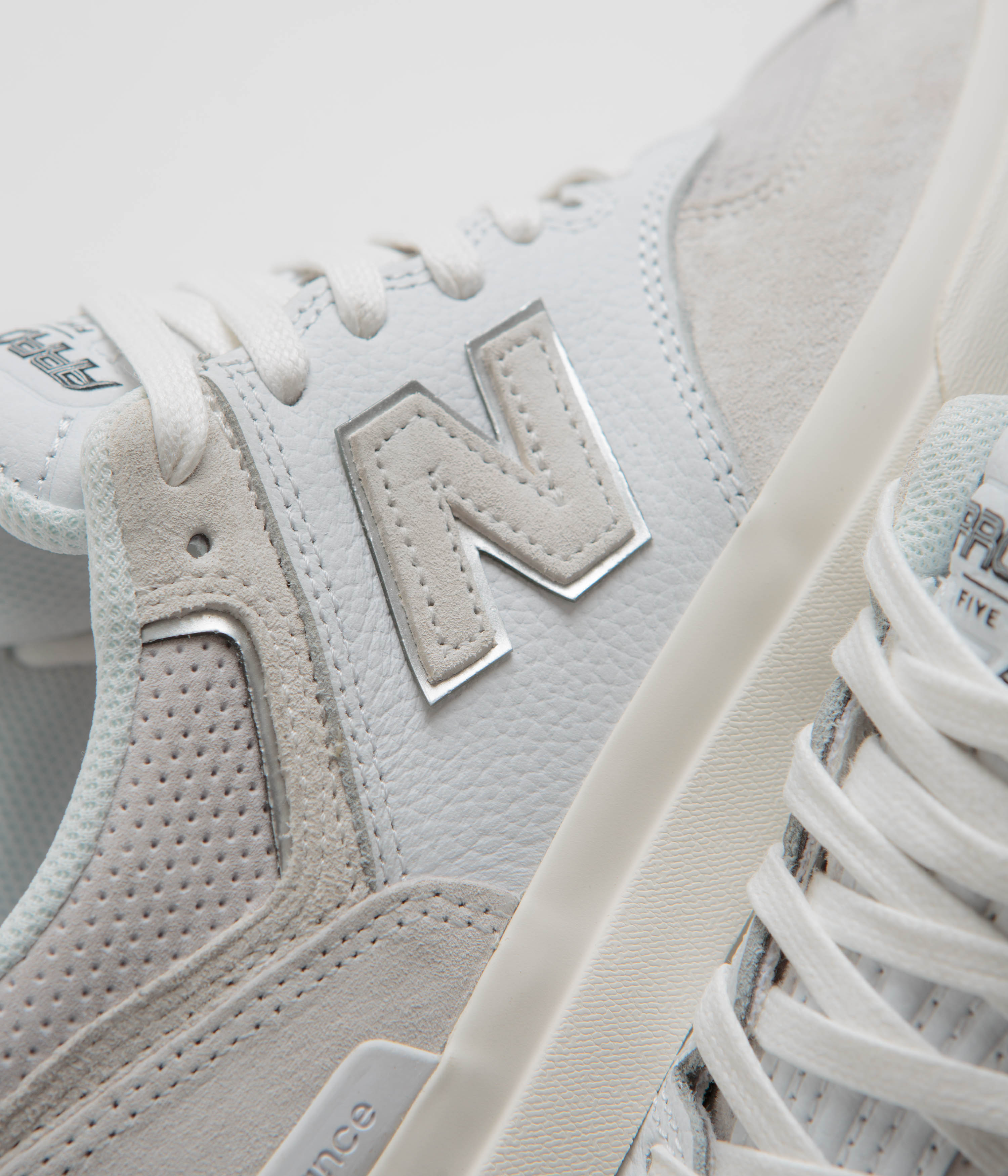 New Balance Numeric x Arrow & Beast 574 Shoes - White / Grey | Flatspot
