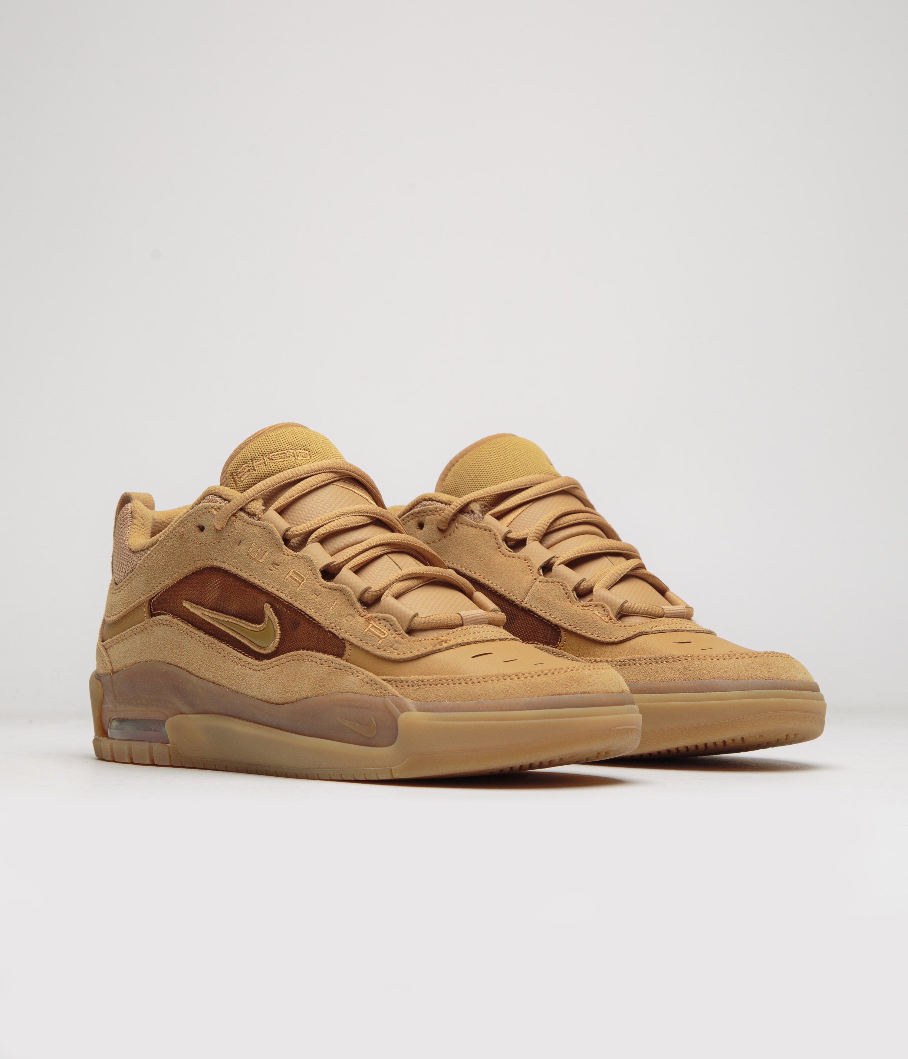 Nike SB Air Max Ishod Shoes - Flax / Wheat - Flax - Safety Orange ...