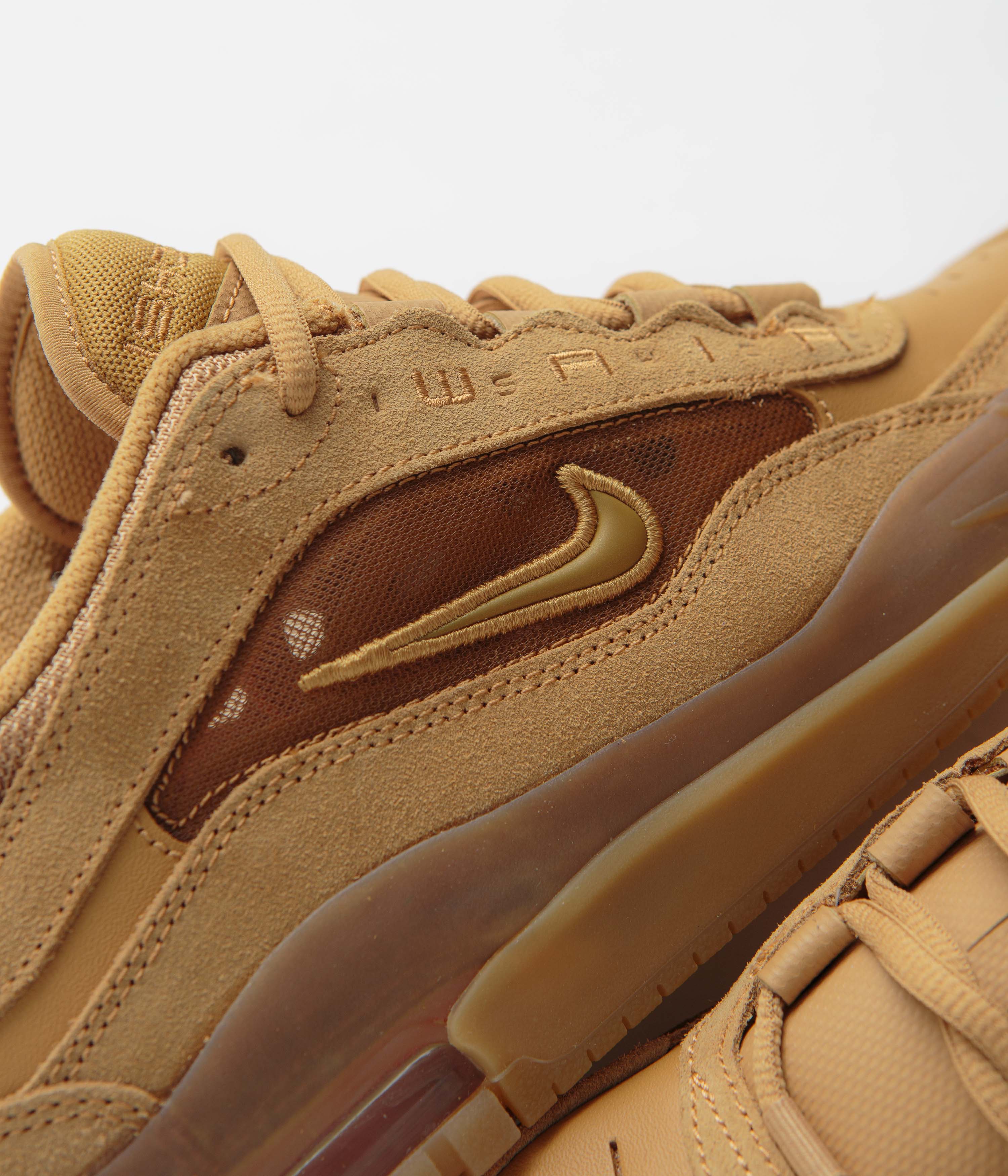 Nike SB Air Max Ishod Shoes - Flax / Wheat - Flax - Safety Orange ...