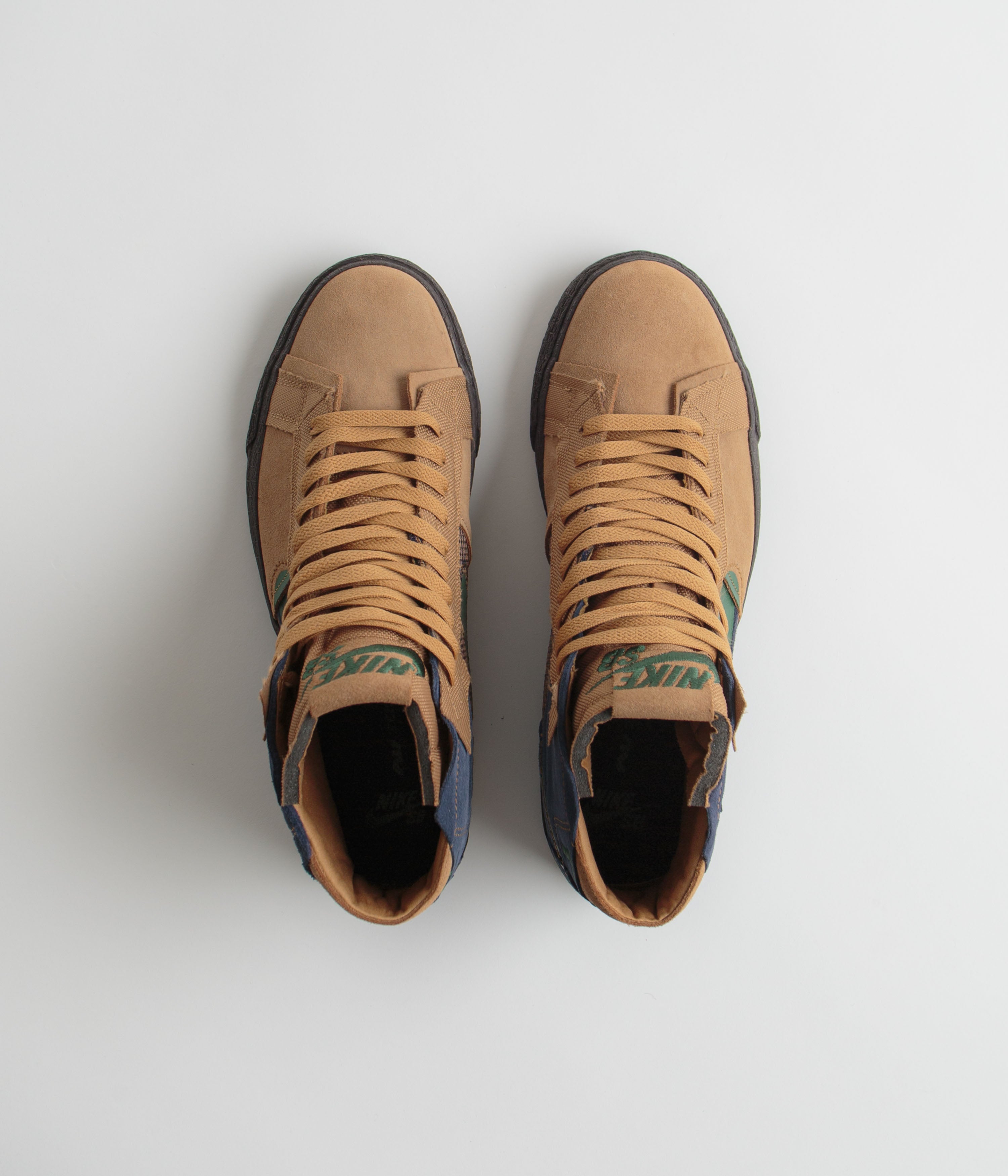 Nike SB Blazer Mid Premium Shoes - Legend Dark Brown / Fir - Obsidian ...