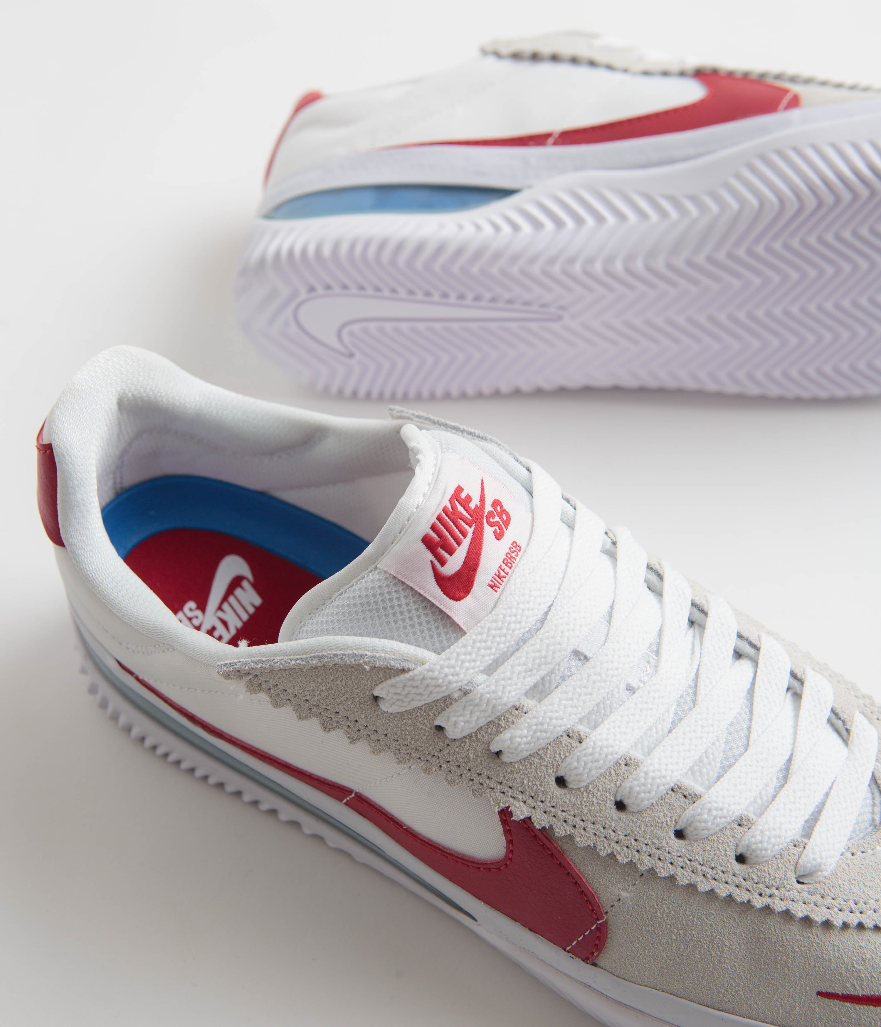 Nike SB BRSB Shoes - White / Varsity Red - Varsity Royal - White | Flatspot