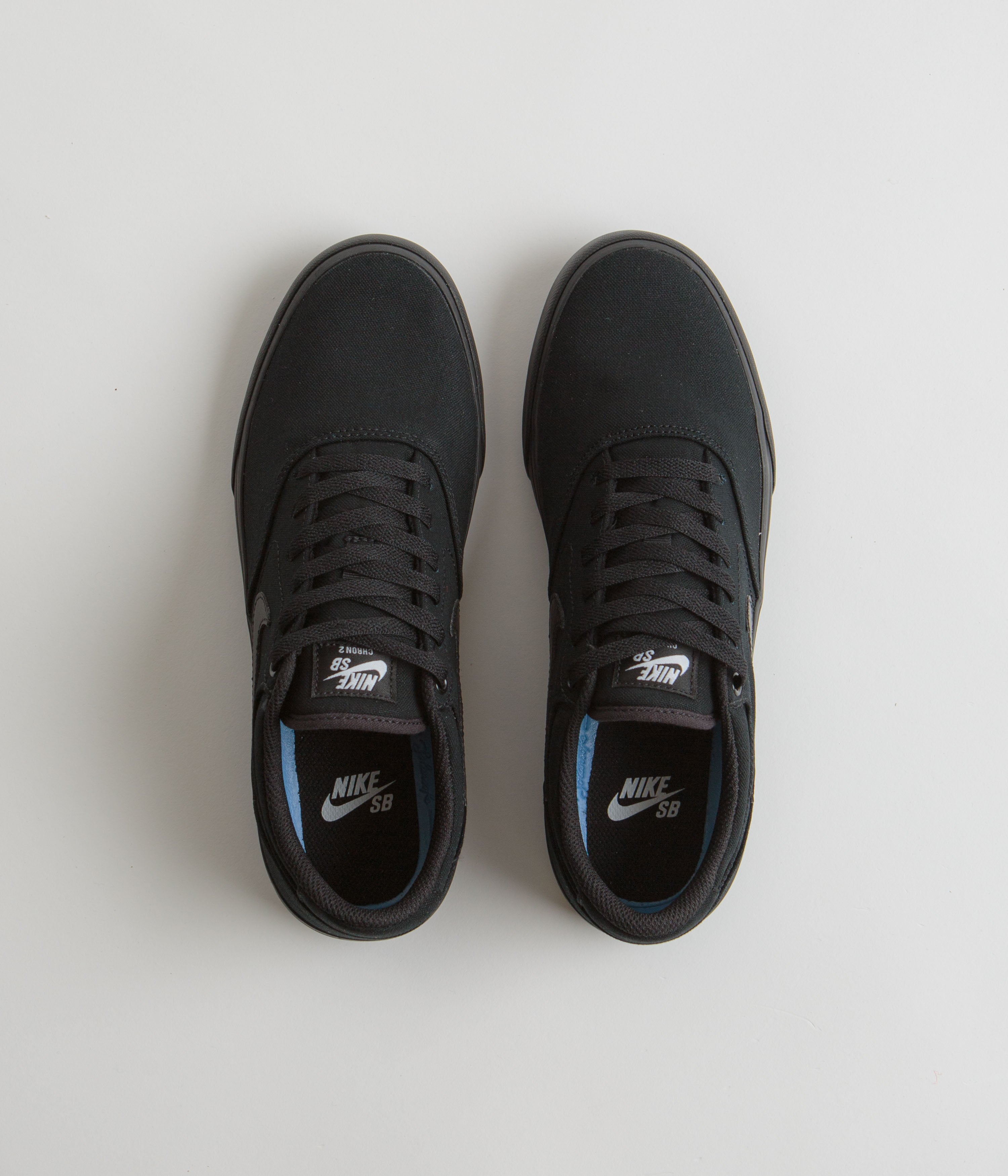 Nike SB Chron 2 Canvas Shoes - Black / Black - Black | Flatspot