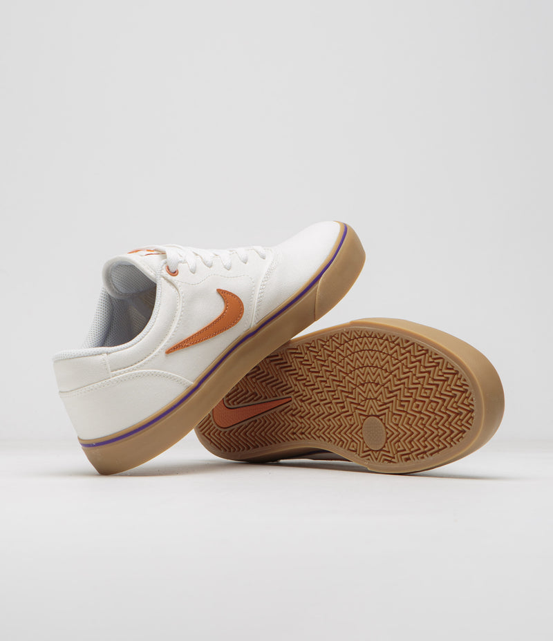 Nike SB Chron 2 Canvas Shoes - Summit White / Monarch - Summit White ...