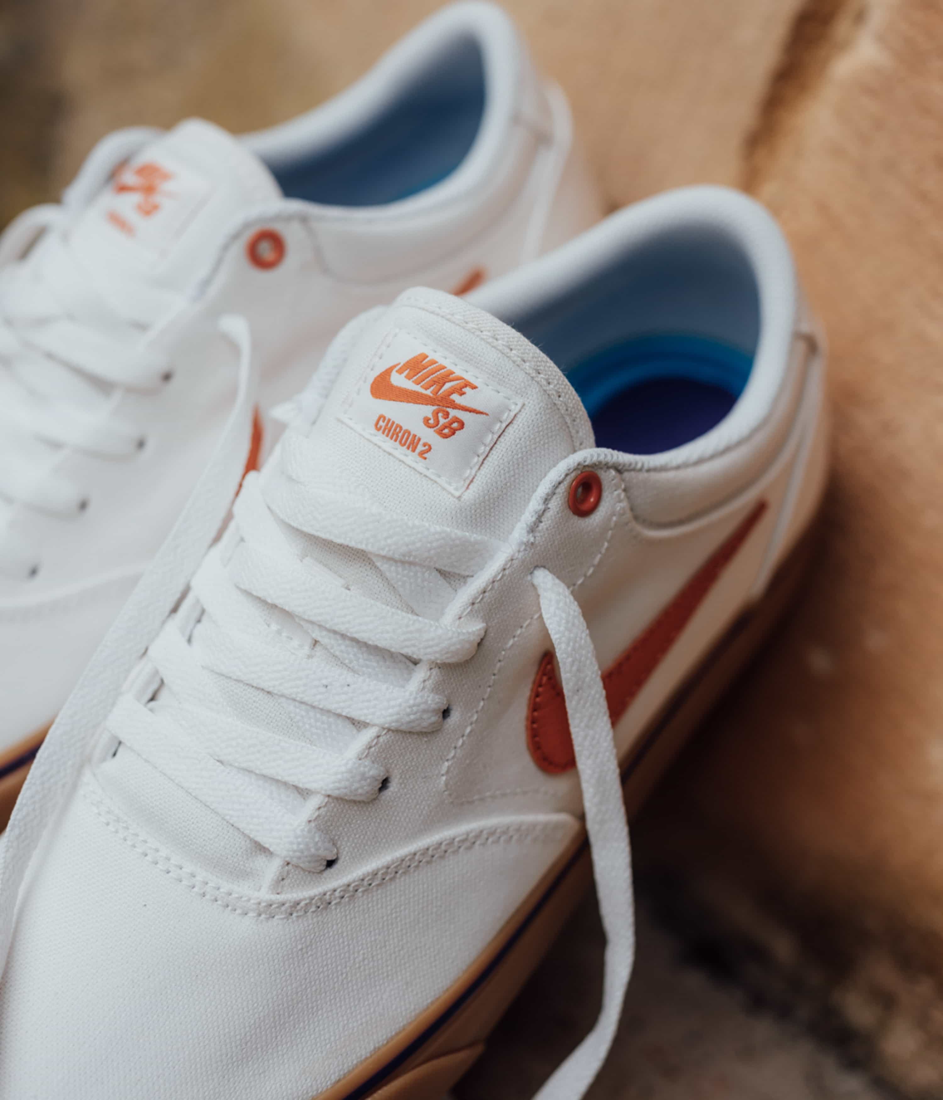 Nike SB Chron 2 Canvas Shoes - Summit White / Monarch - Summit White ...