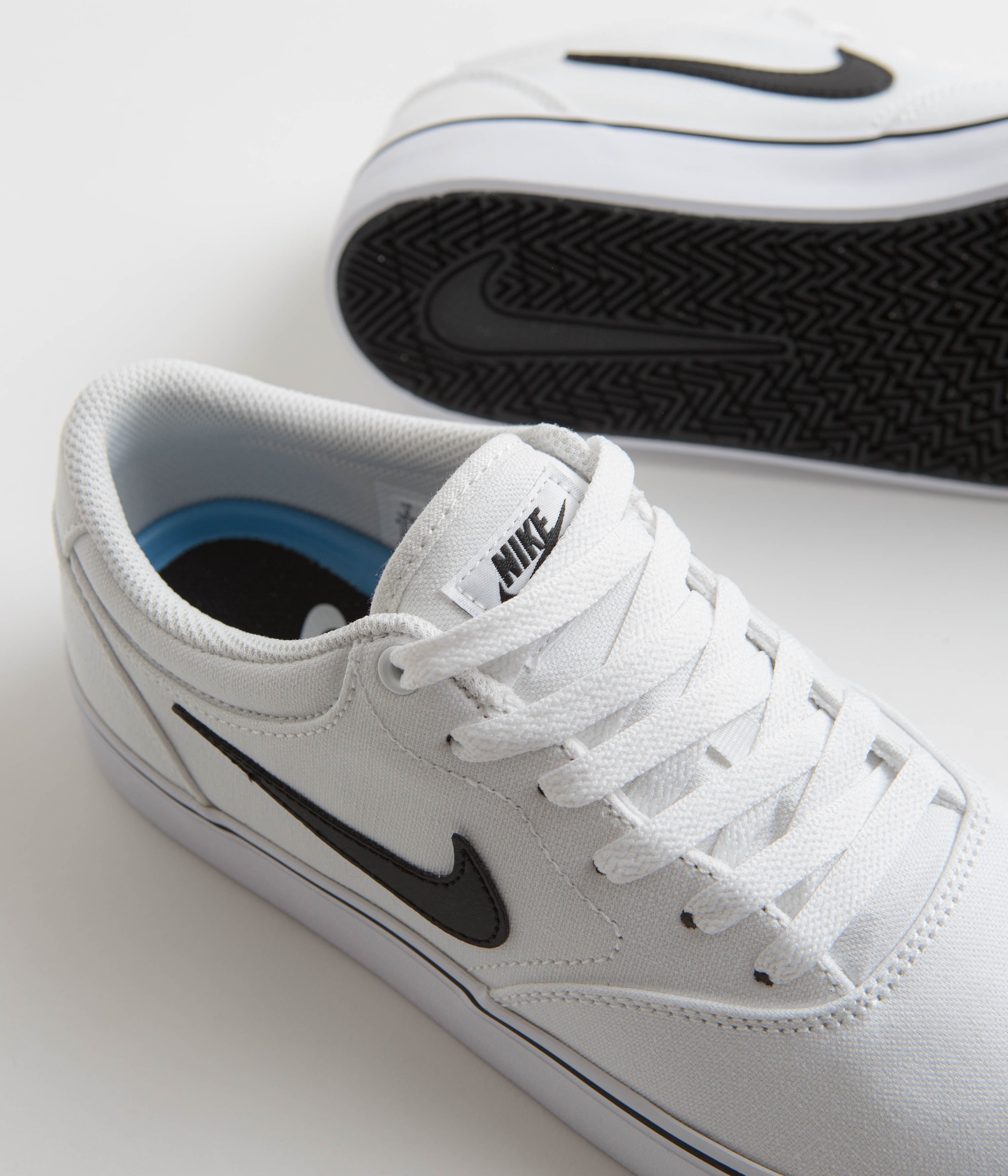 Nike SB Chron 2 Canvas Shoes - White / Black - White | Flatspot