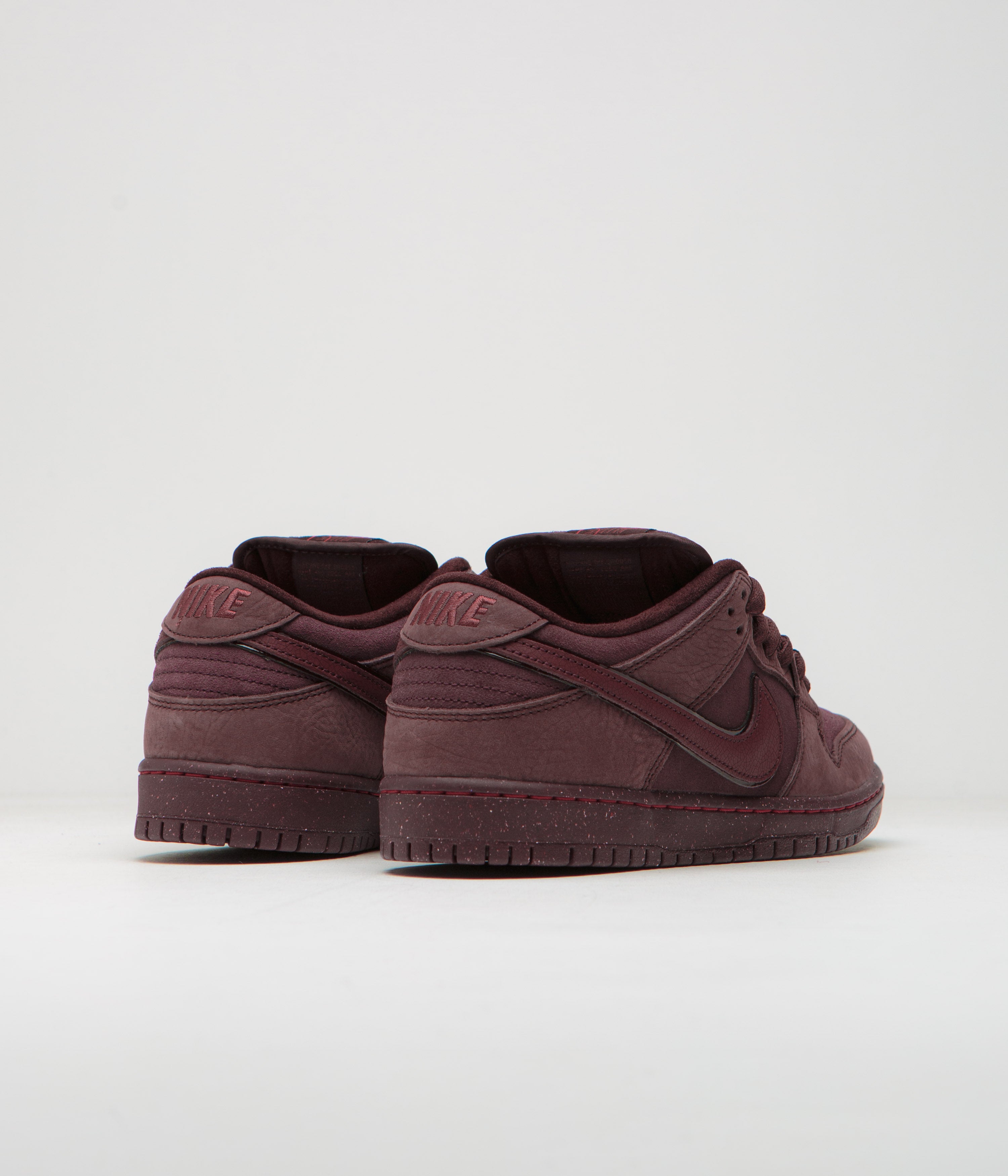 Nike SB Dunk Low Premium Shoes - Burgundy Crush / Dark Team Red - Eart ...