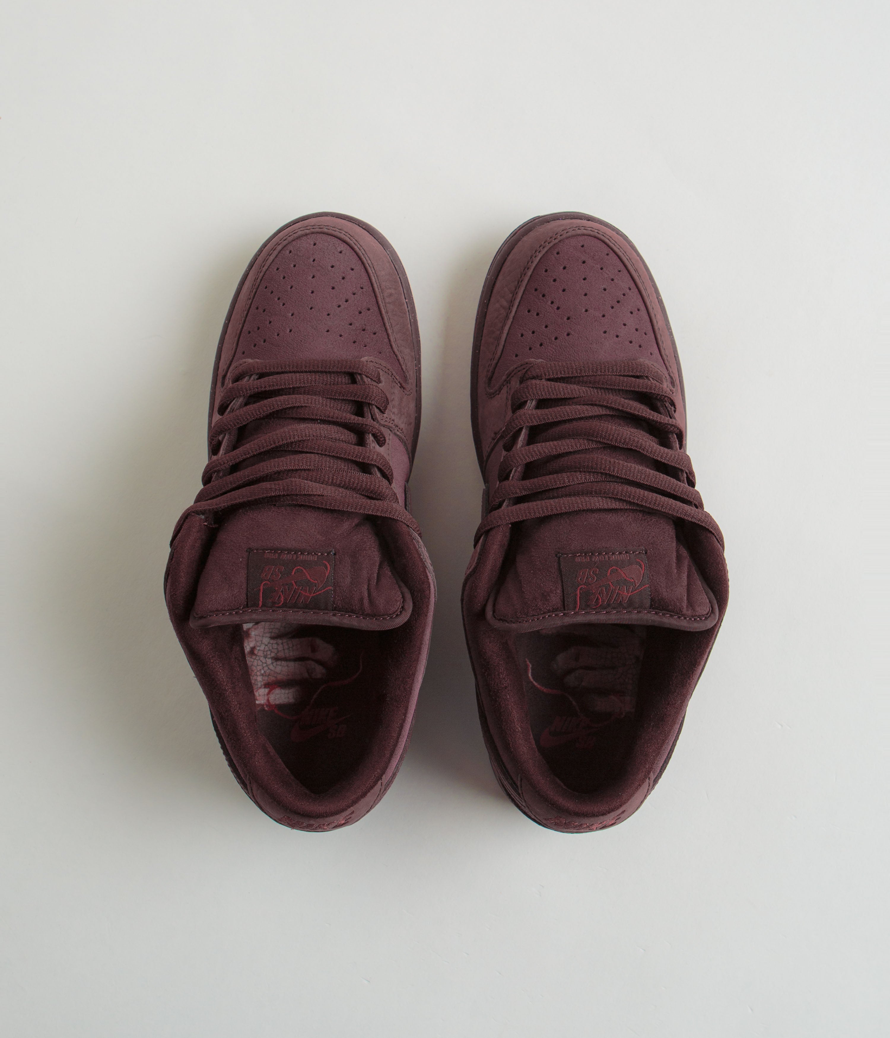 Nike SB Dunk Low Premium Shoes - Burgundy Crush / Dark Team Red - Eart ...