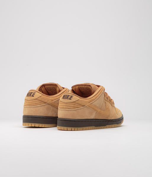 Nike SB Dunk Low Pro 'Wheat' Shoes - Flax / Flax - Flax - Baroque Brow ...