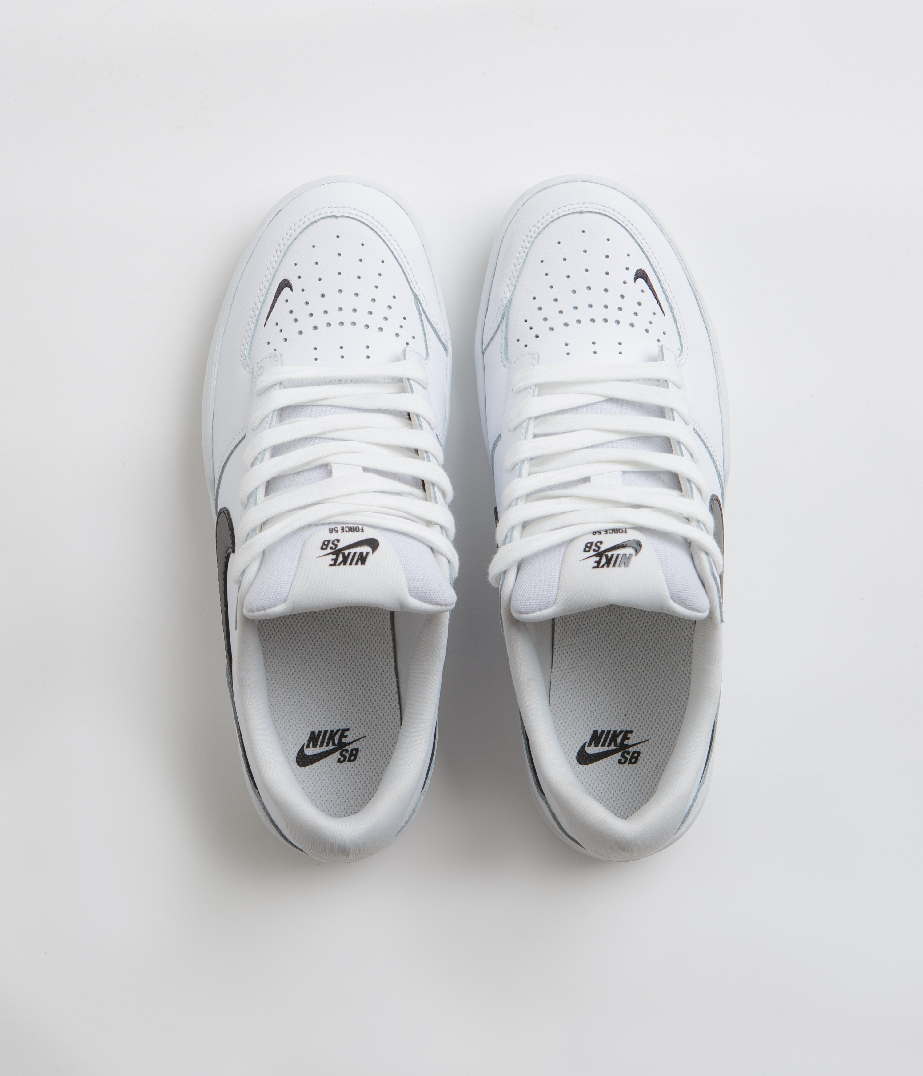 Nike SB Force 58 Premium Shoes - White / Black - White - White | Flatspot