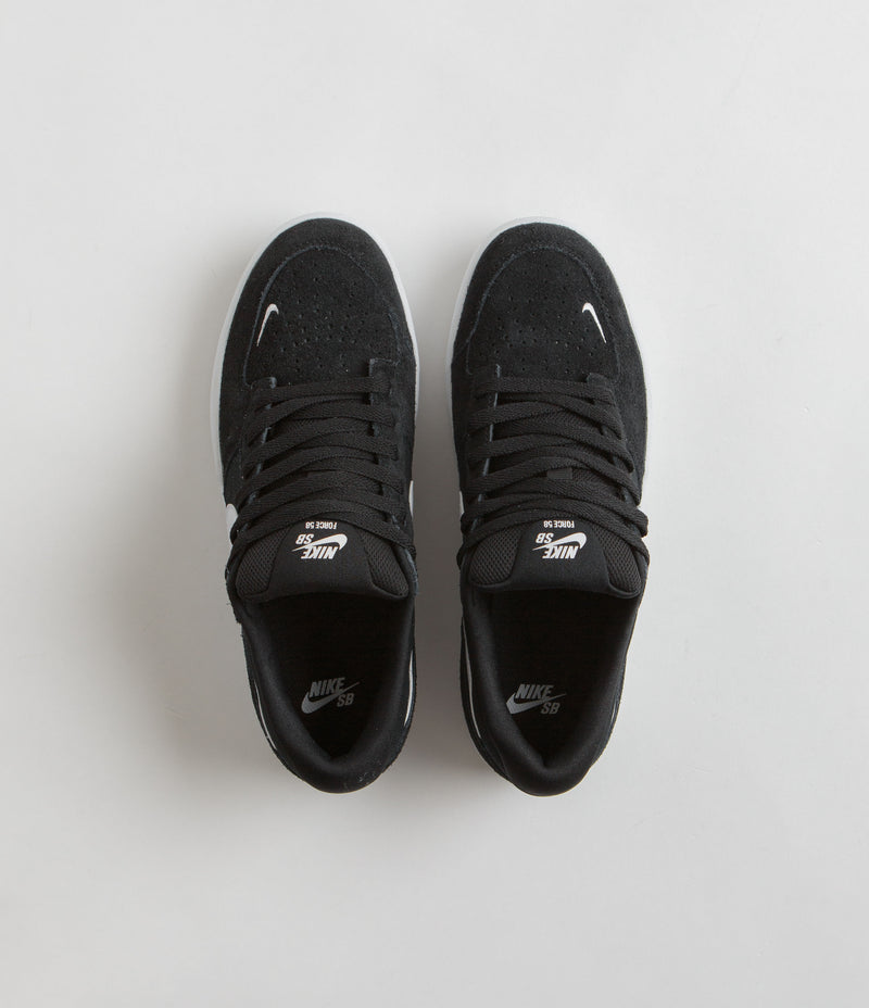 Nike SB Force 58 Shoes - Black / White - Black | flatspot