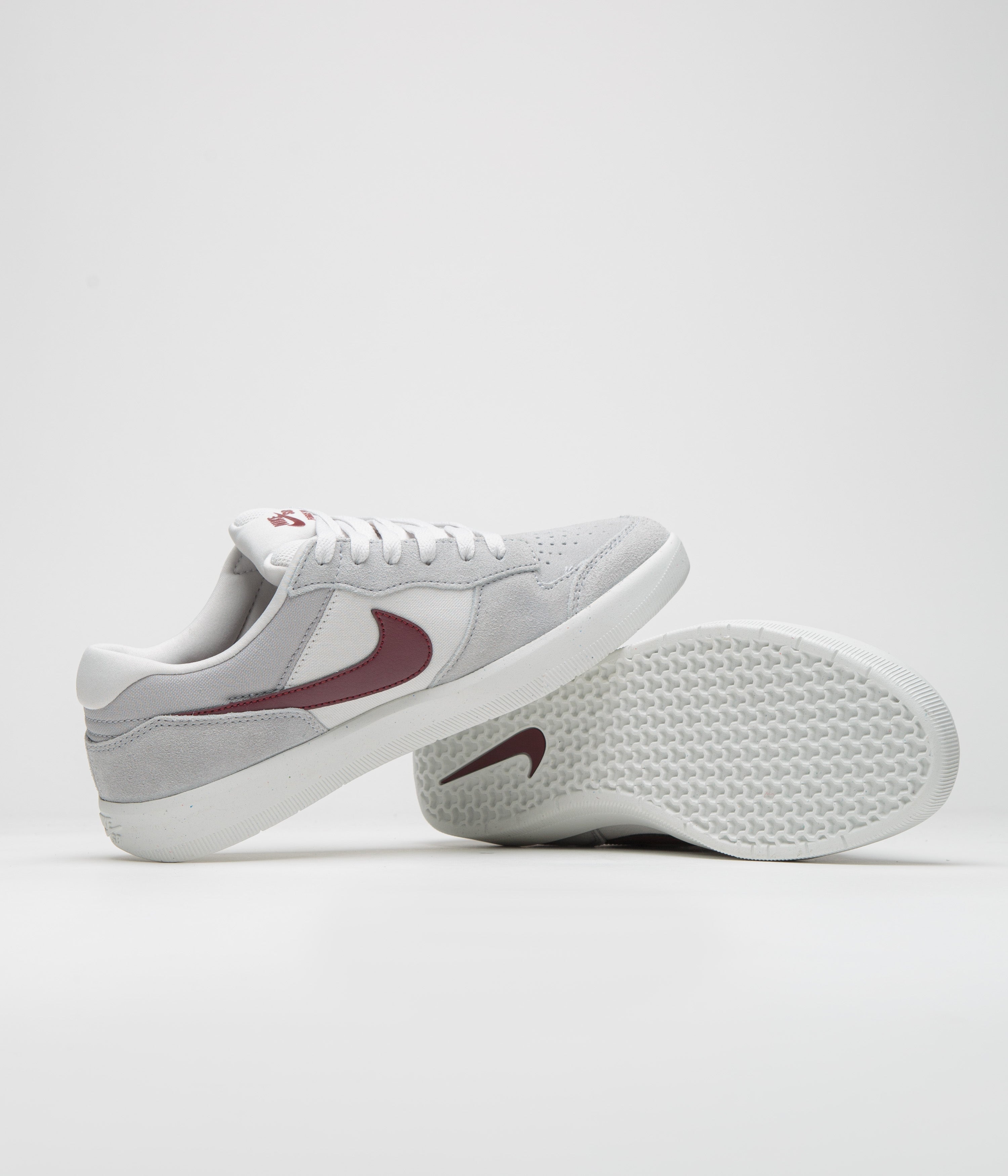 Nike SB Force 58 Shoes - Platinum Tint / Dark Team Red - Wolf Grey ...