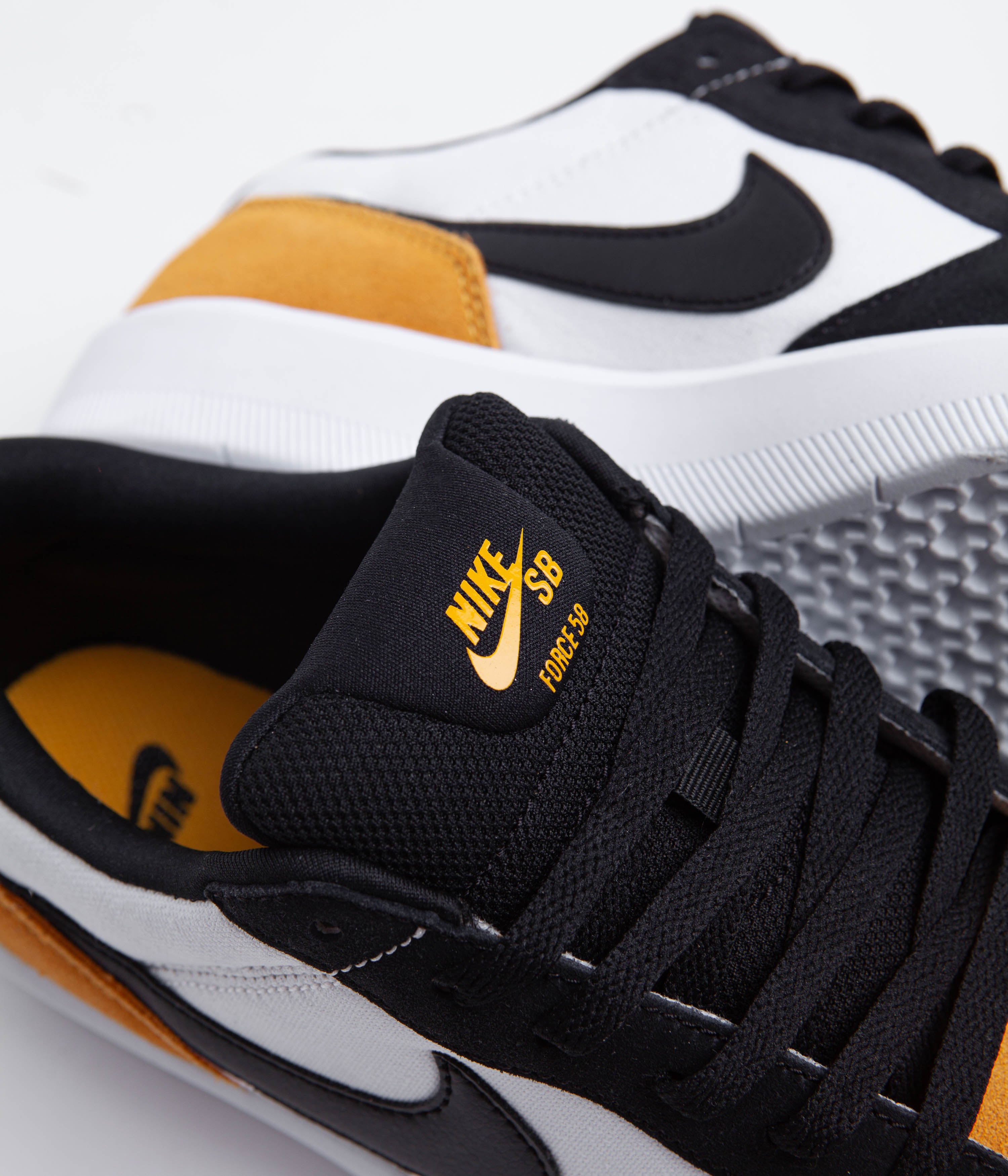Nike SB Force 58 Shoes - University Gold / Black - White | Flatspot