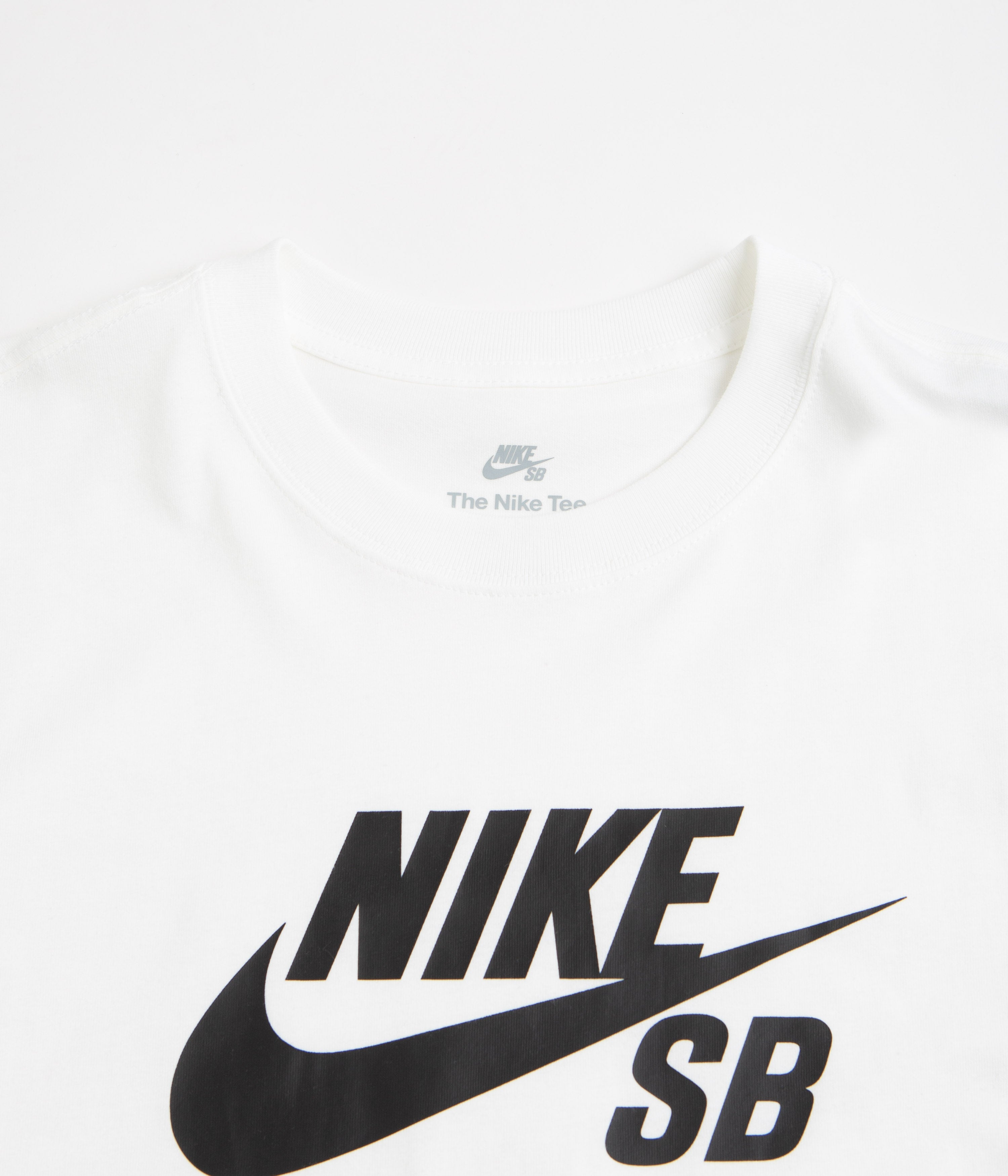 Nike SB Large Logo T-Shirt - White / Black | flatspot