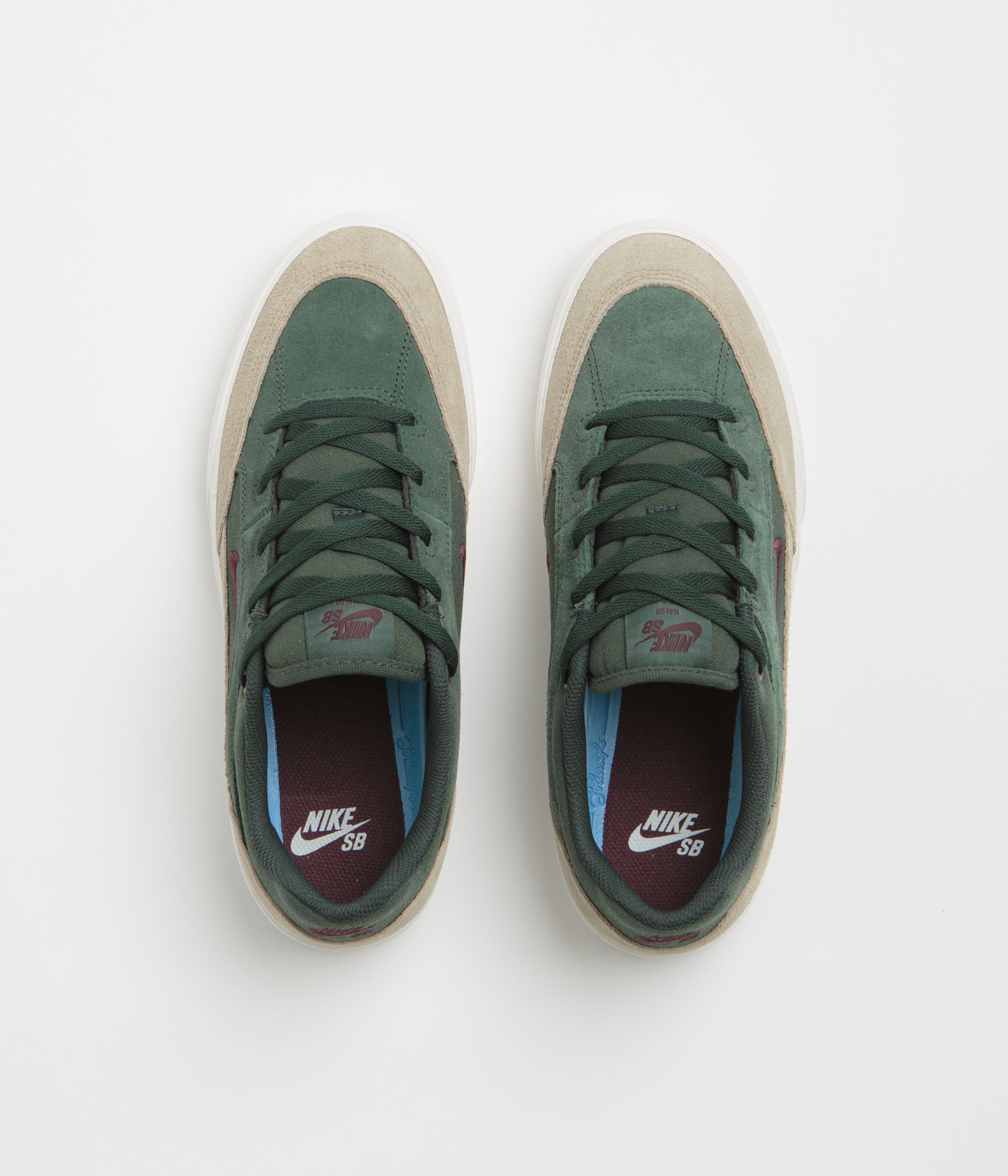 Nike SB Malor Shoes - Seaweed / Burgundy Crush - Khaki - Phantom | Flatspot