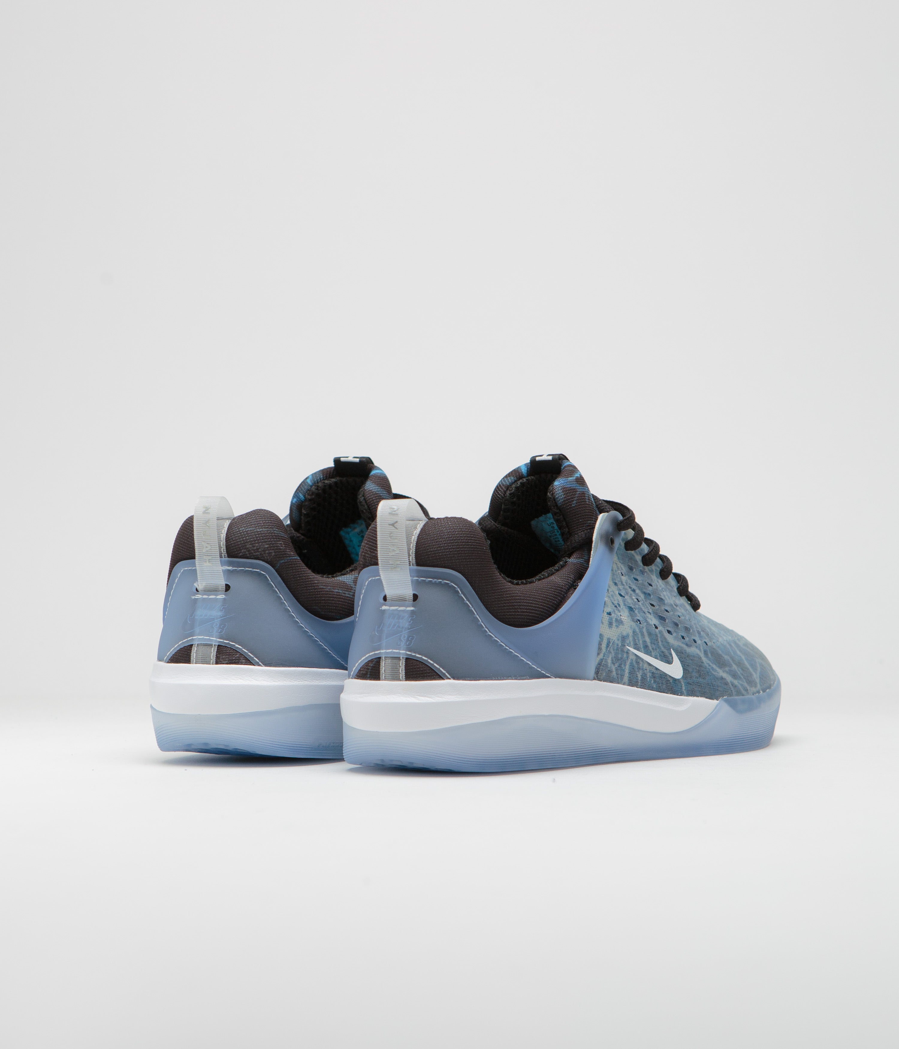 Nike SB Nyjah 3 Premium Shoes - Black / White - Deep Royal - White ...