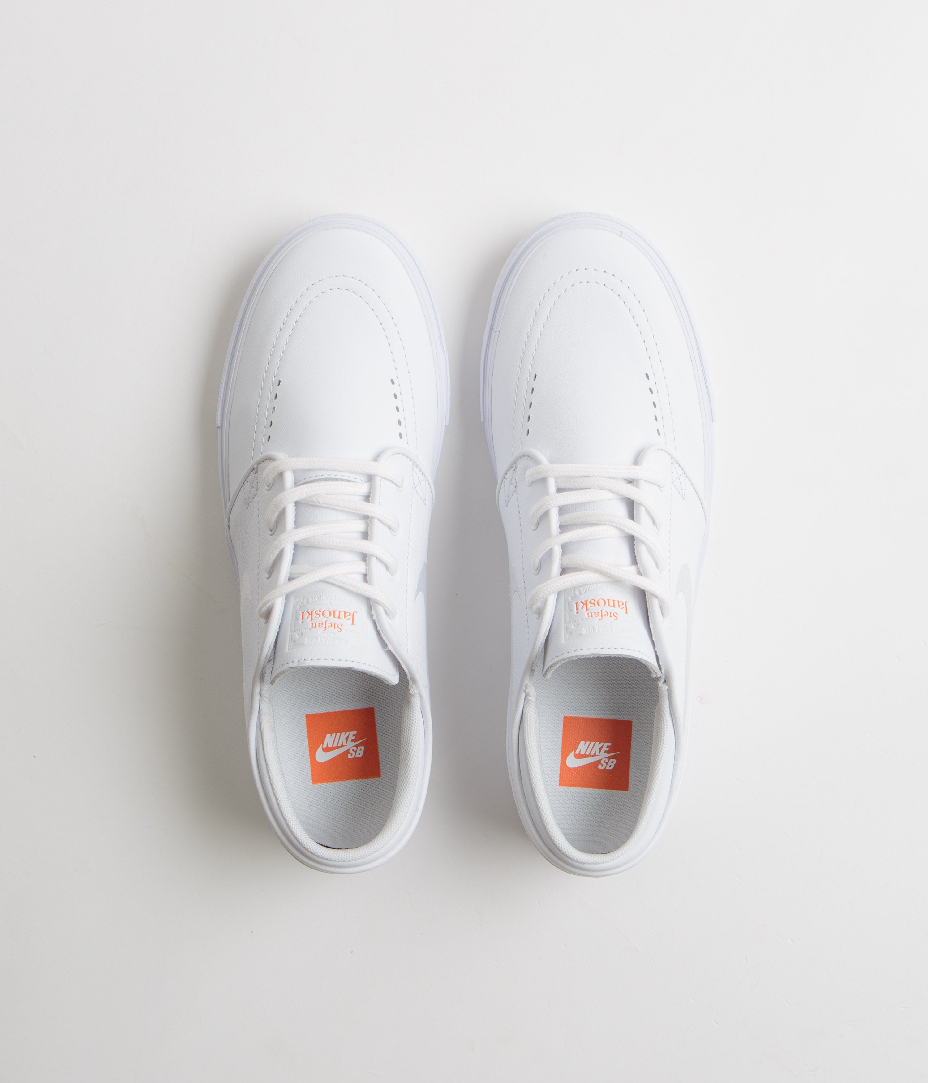 Nike SB Orange Label Janoski OG+ Shoes - White / White - White - White ...
